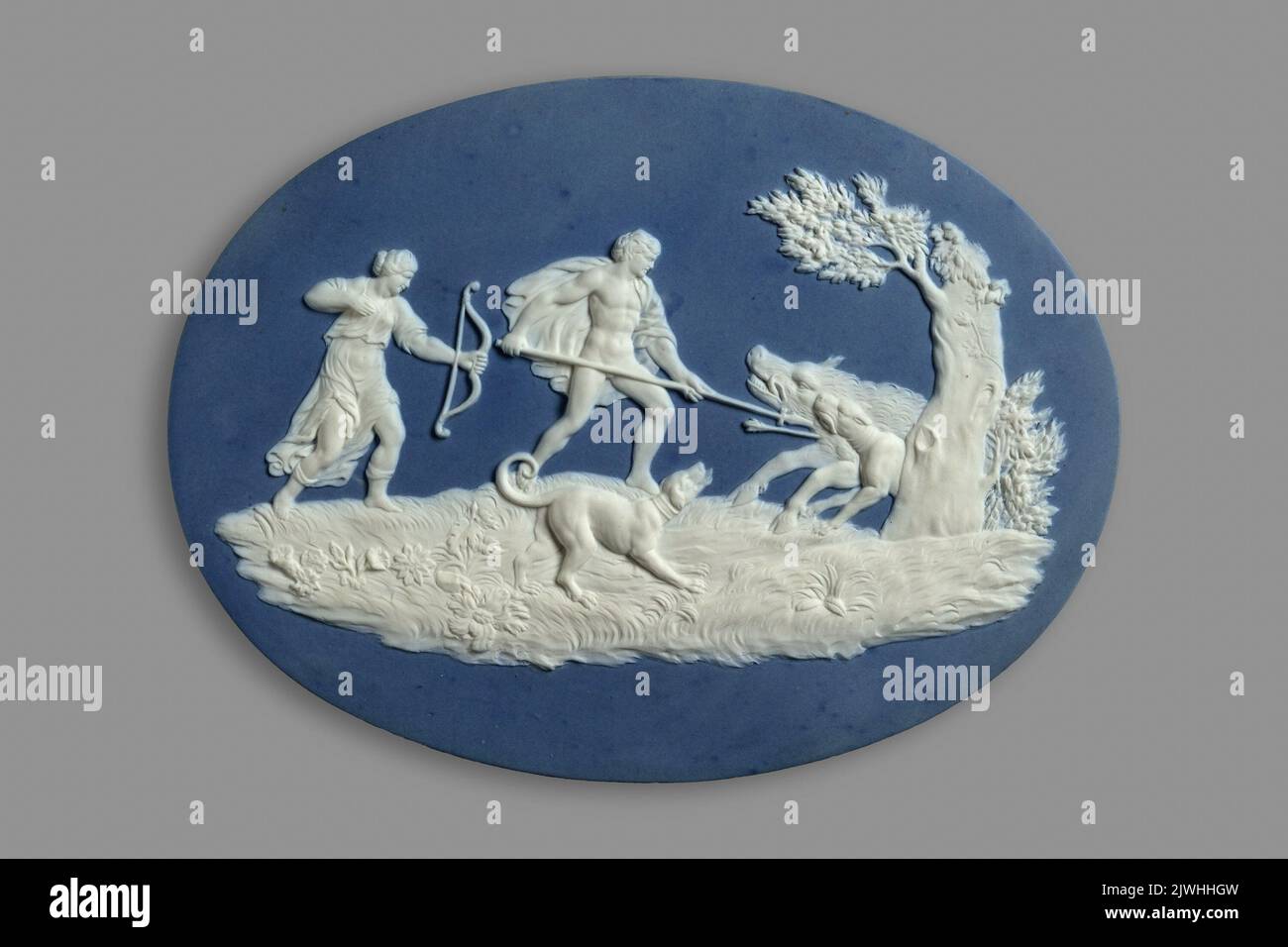 Plaque: hunting the Calydonian Boar. Wedgwood, Josiah (1730-1795 ...