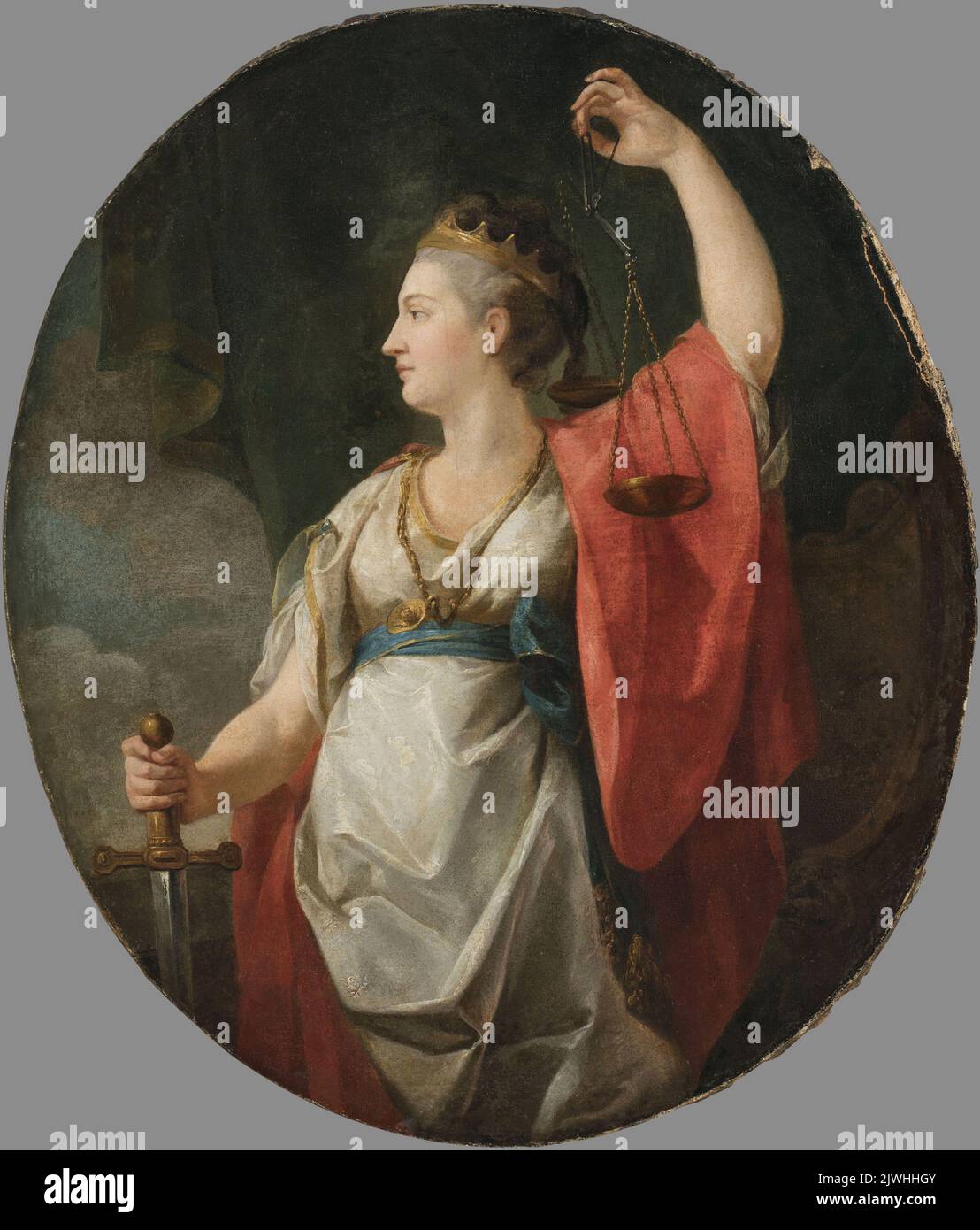 Allegory of Justice –Themis. Bacciarelli, Marcello (1731-1818), painter ...