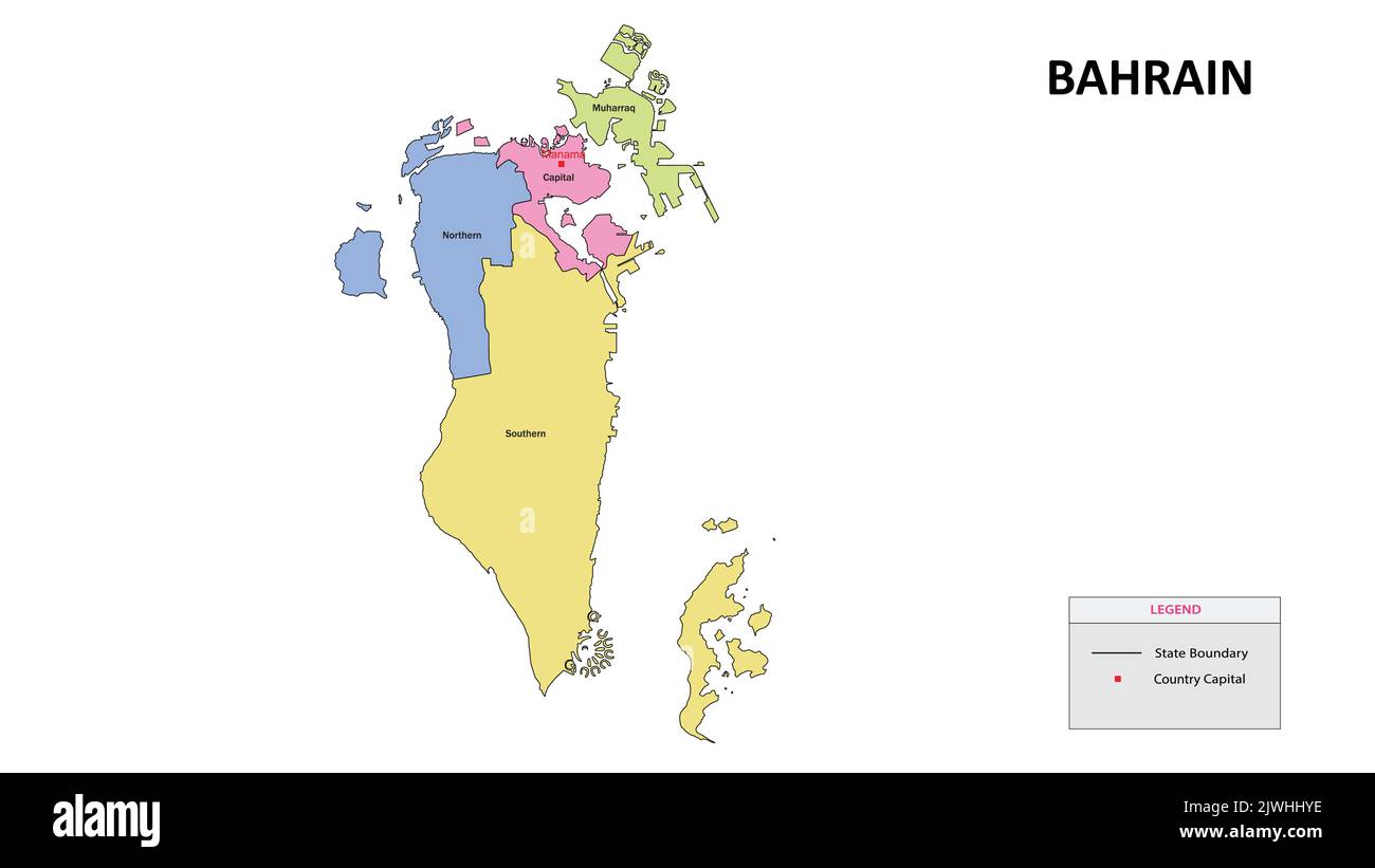 Bahrain map hi-res stock photography and images - Alamy
