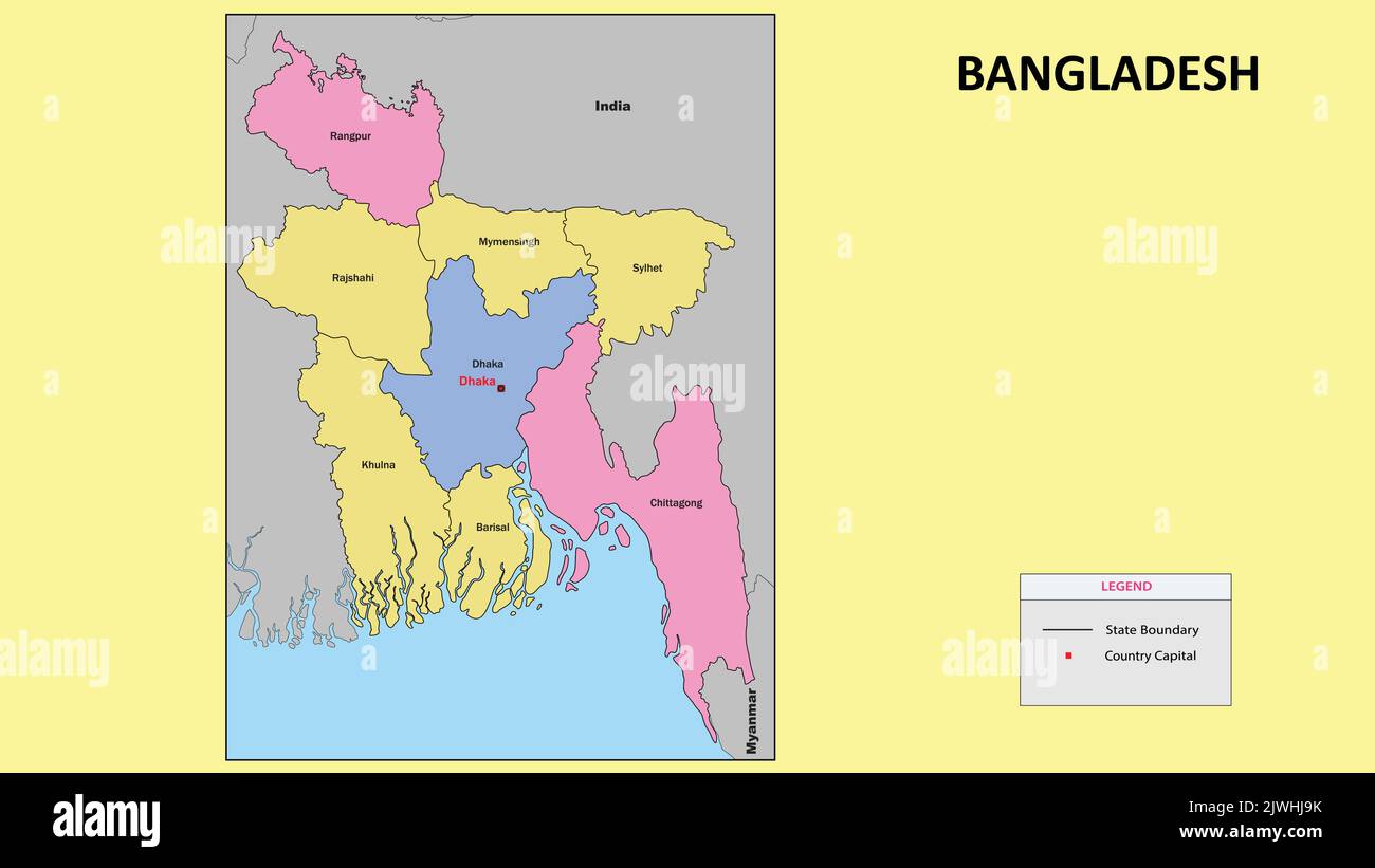 Political Map Of Bangladesh , Bangladesh Map, Political Map of ...