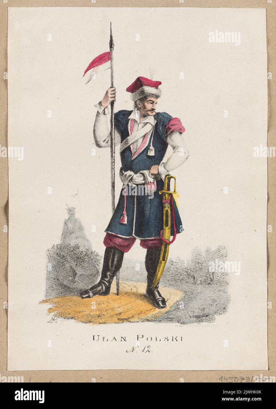 Polish uhlan (Chart 12 in the publication: Notable ancient costumes ...