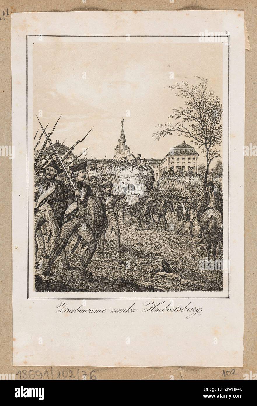 Plundering of the Hubertsburg Castle. Orgelbrand, Samuel (Warszawa ...