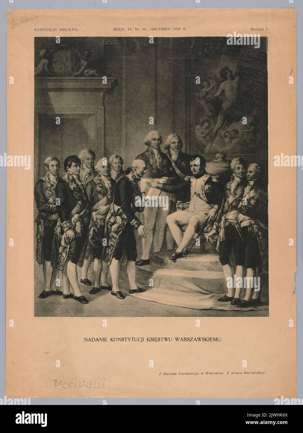 Reproduction of a painting: Bacciarelli, Marcello (1731-1818), The ...