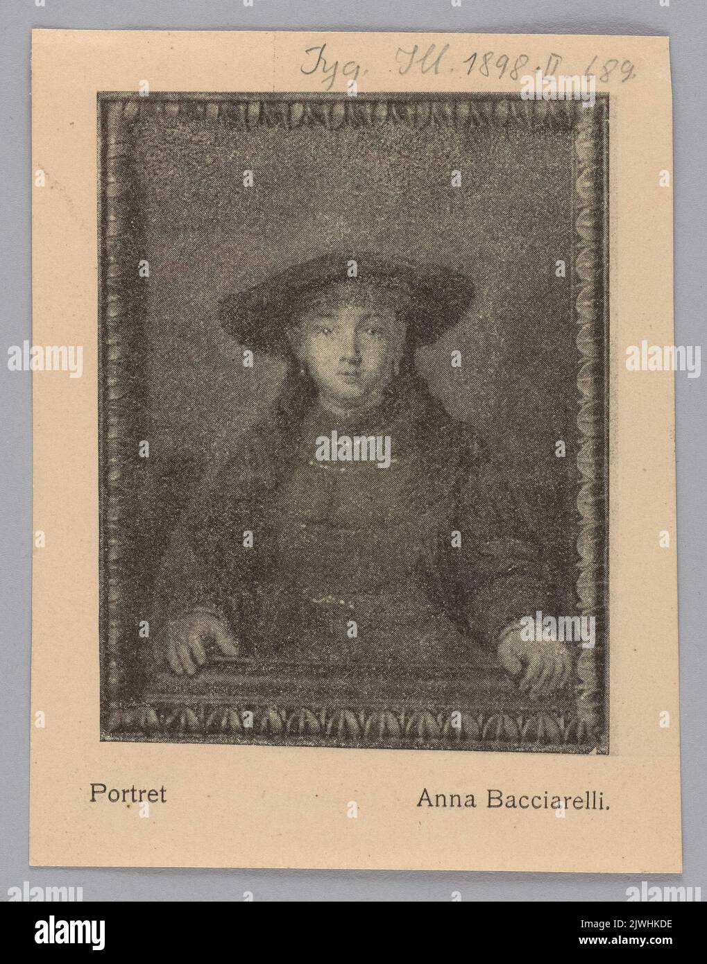 Reproduction of a painting: Bacciarelli, Anna (1771-1833), Portrait ...