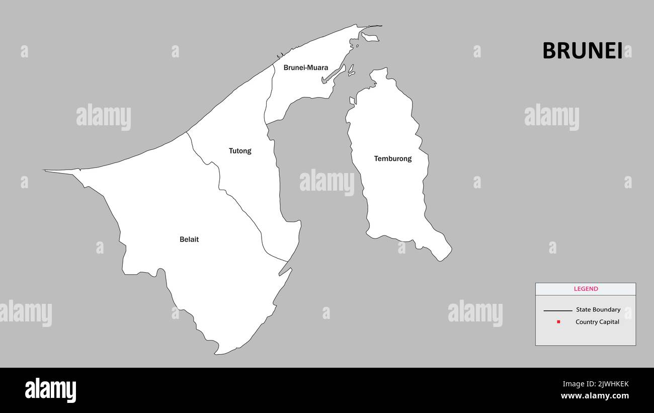 Brunei map city