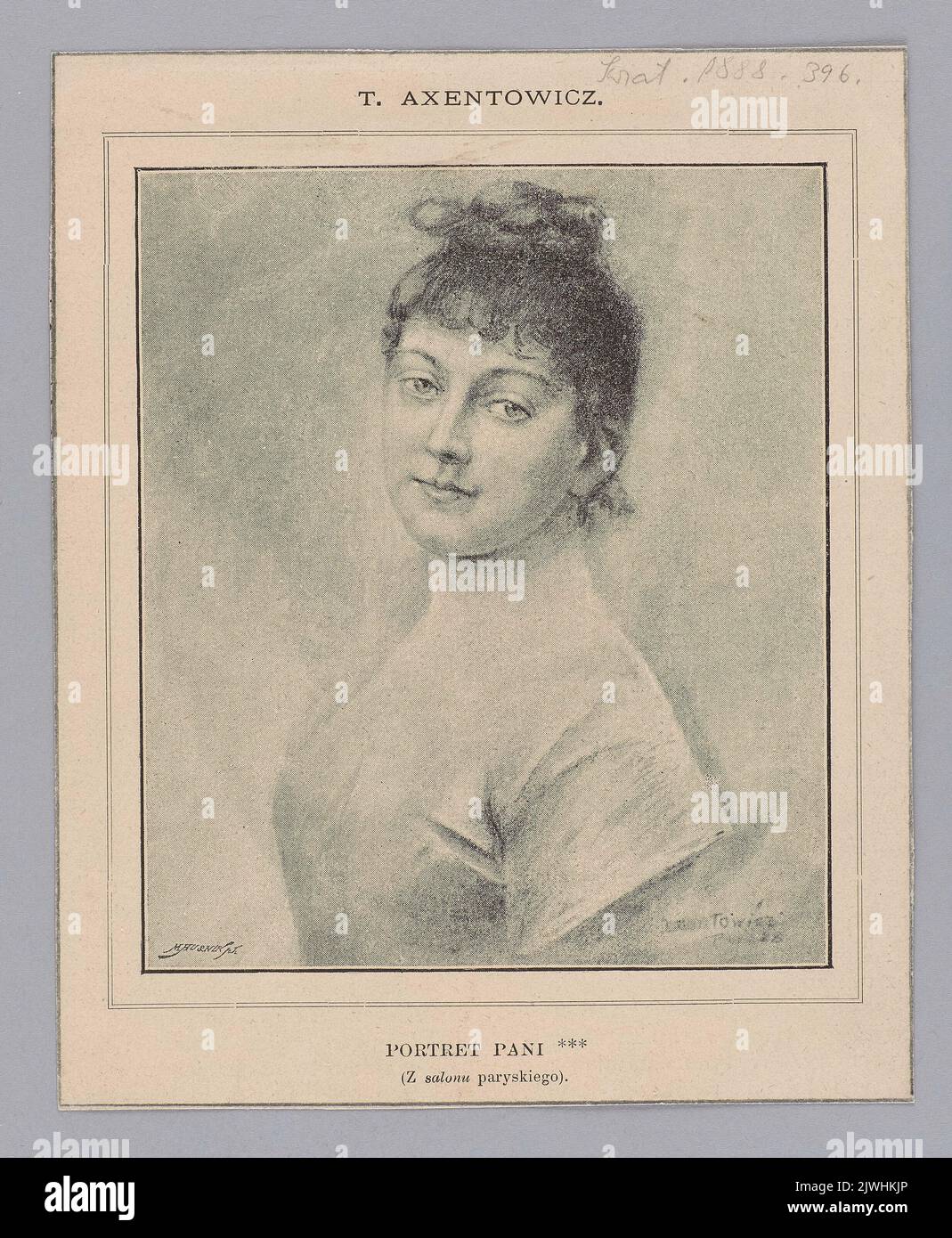 Reproduction of a painting Axentowicz, Teodor (1859-1938), Portrait of ...