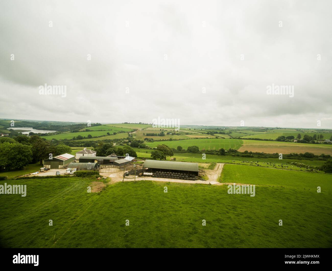 Aerial view of tires factory Stock Photo - Alamy