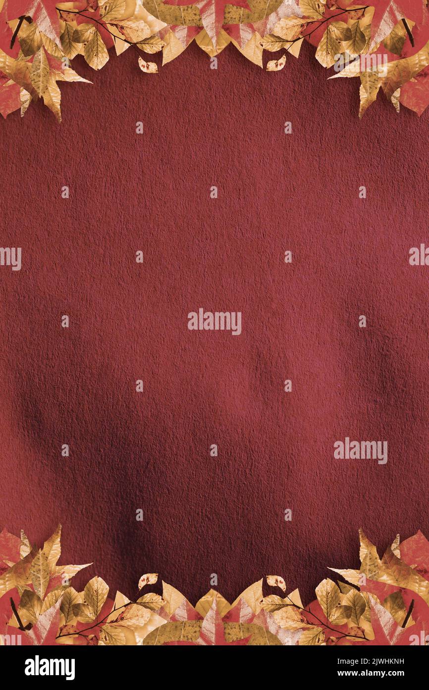 Autumn leaves pattern Stock Photo - Alamy