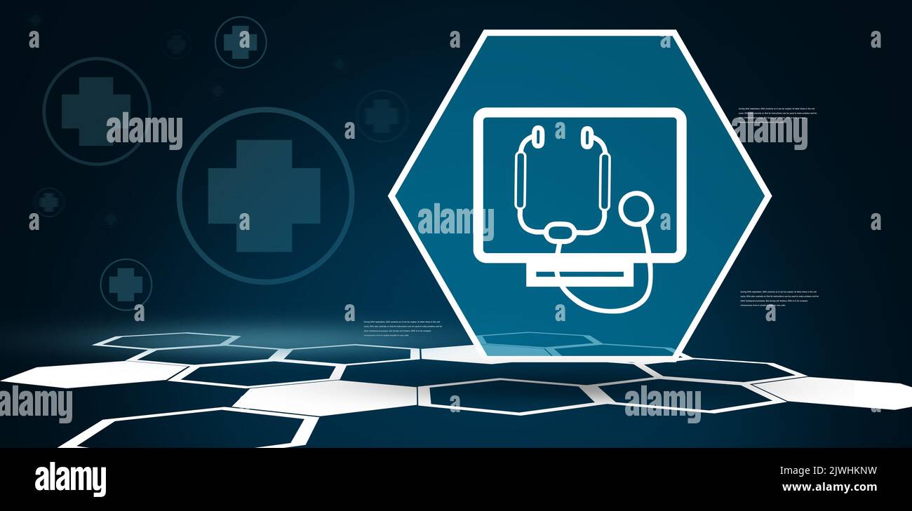 Digital background with medical sign Stock Photo - Alamy