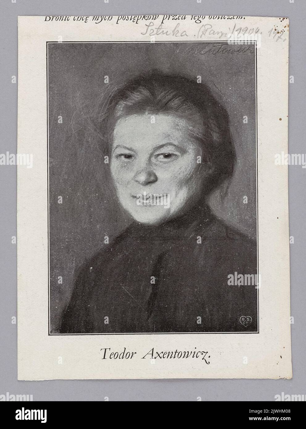 Reproduction of a painting Axentowicz, Teodor (1859-1938), Portrait of ...