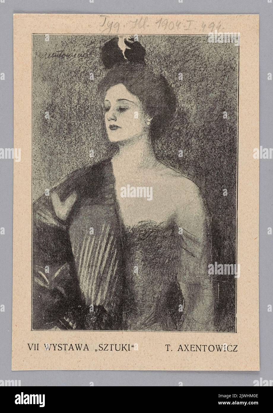 Reproduction of drawing: Axentowicz, Teodor (1859-1938), 7th exhibition ...