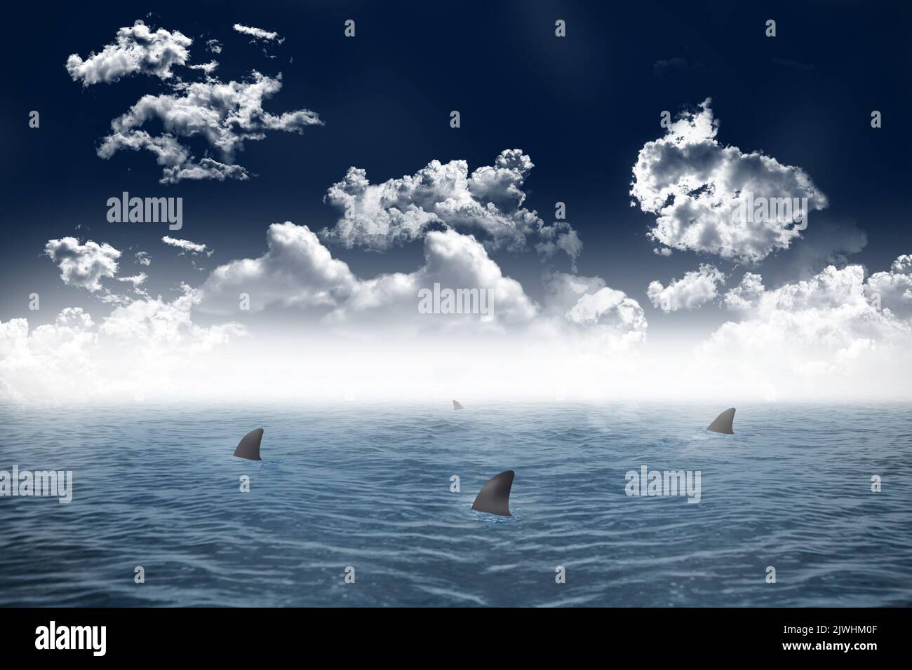 Shark infested water hi-res stock photography and images - Alamy