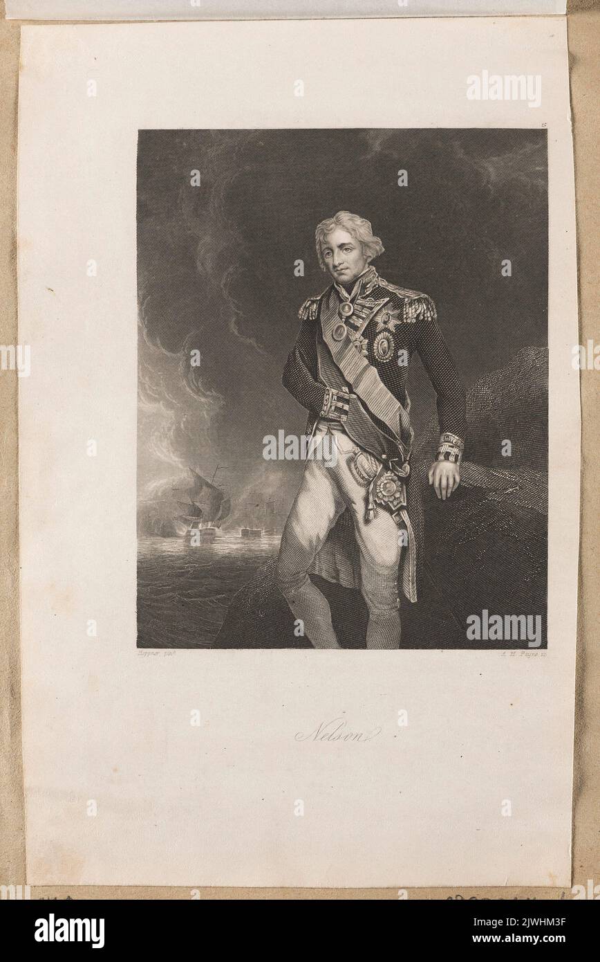 Portrait of Horatio Nelson. Payne, Albert Henry (1812-1902), graphic ...