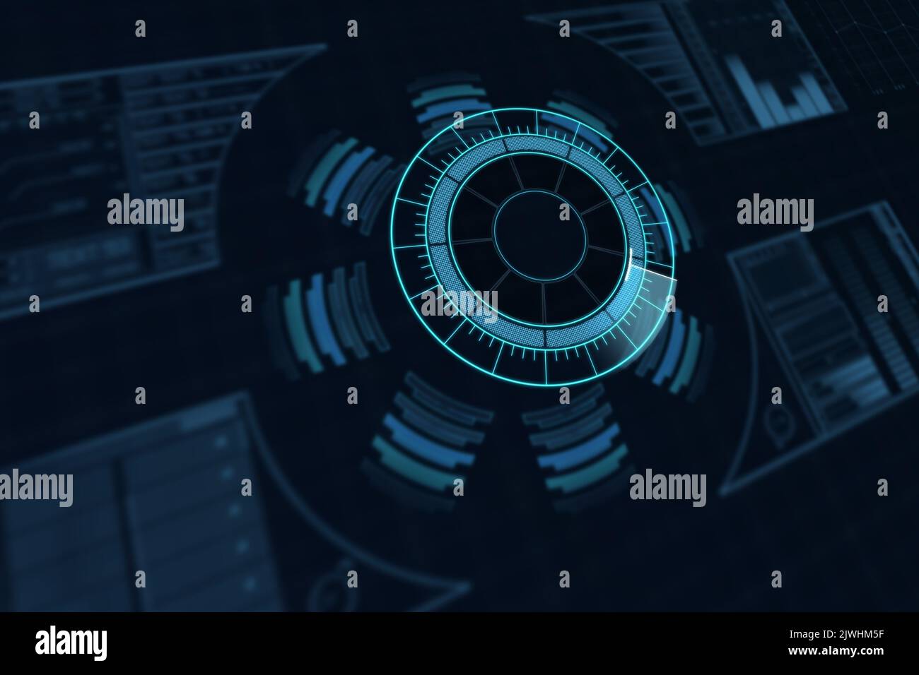 Close-up of volume knob interface over black background Stock Photo - Alamy