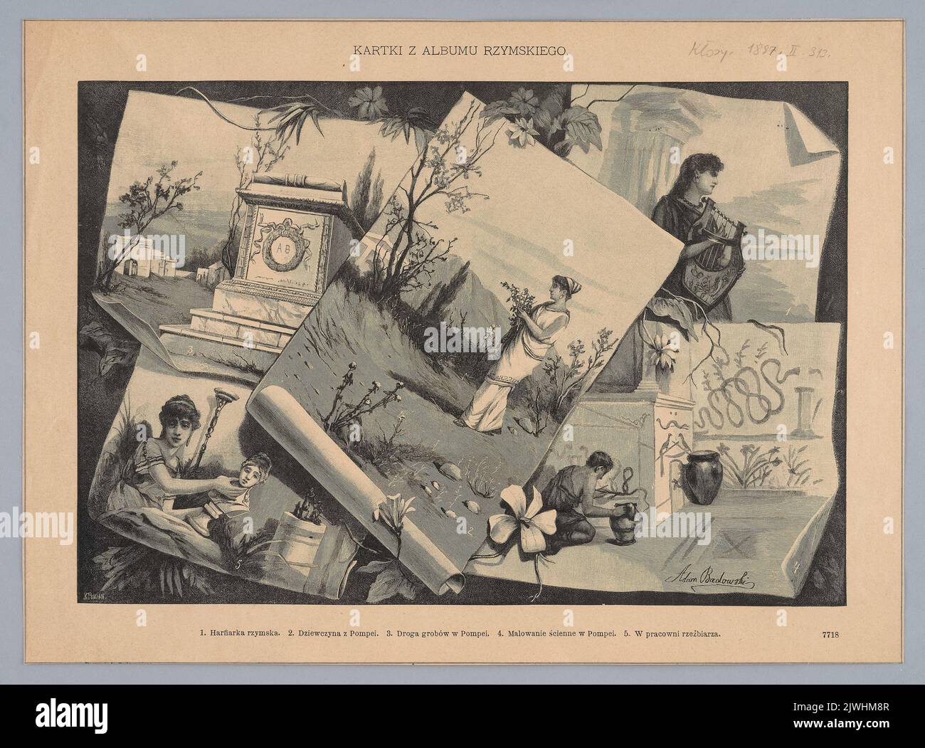 Reproduction of drawing: Badowski, Adam (1857-1903), Sheets from the ...