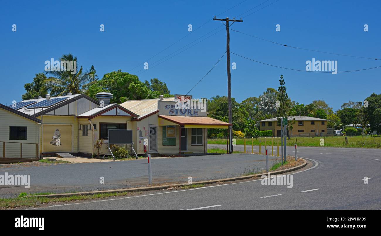 The Alligator Creek General Store on Hay Point Road, near Mackay, north ...