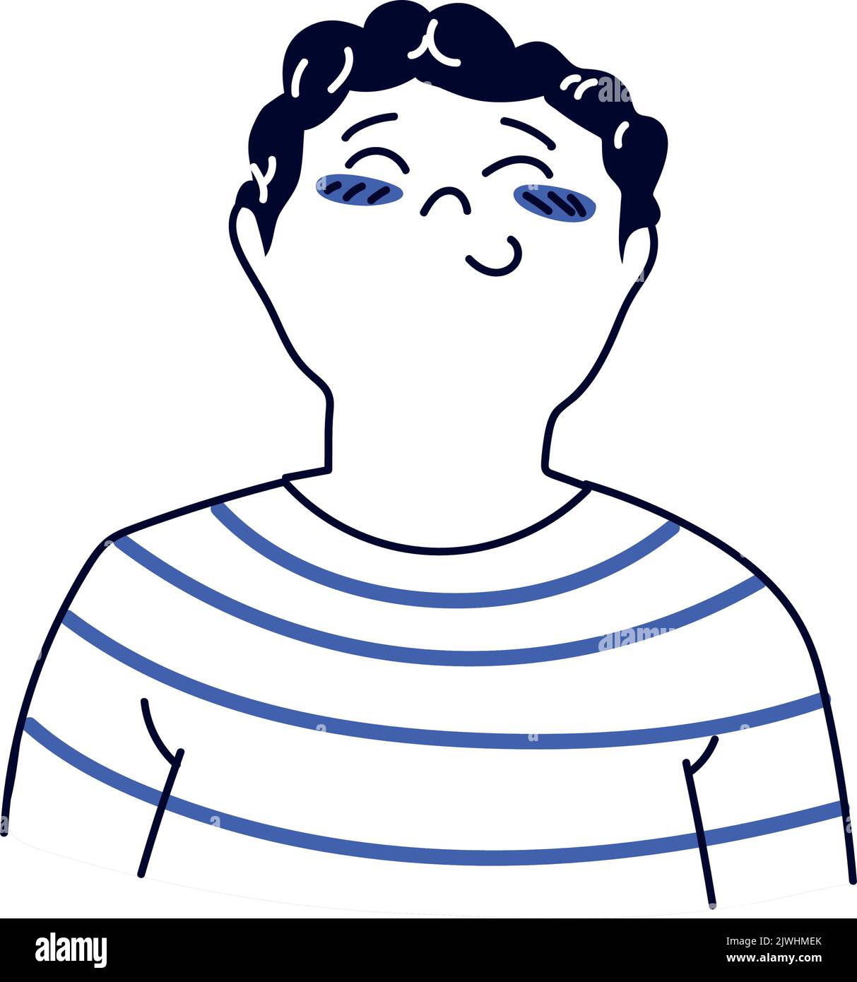 cute boy, line art Stock Vector Image & Art - Alamy