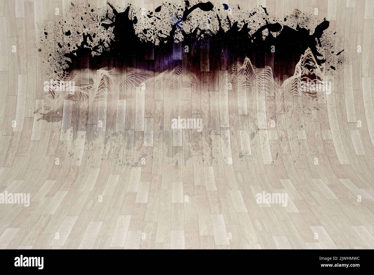 Splash showing energy wave Stock Photo - Alamy