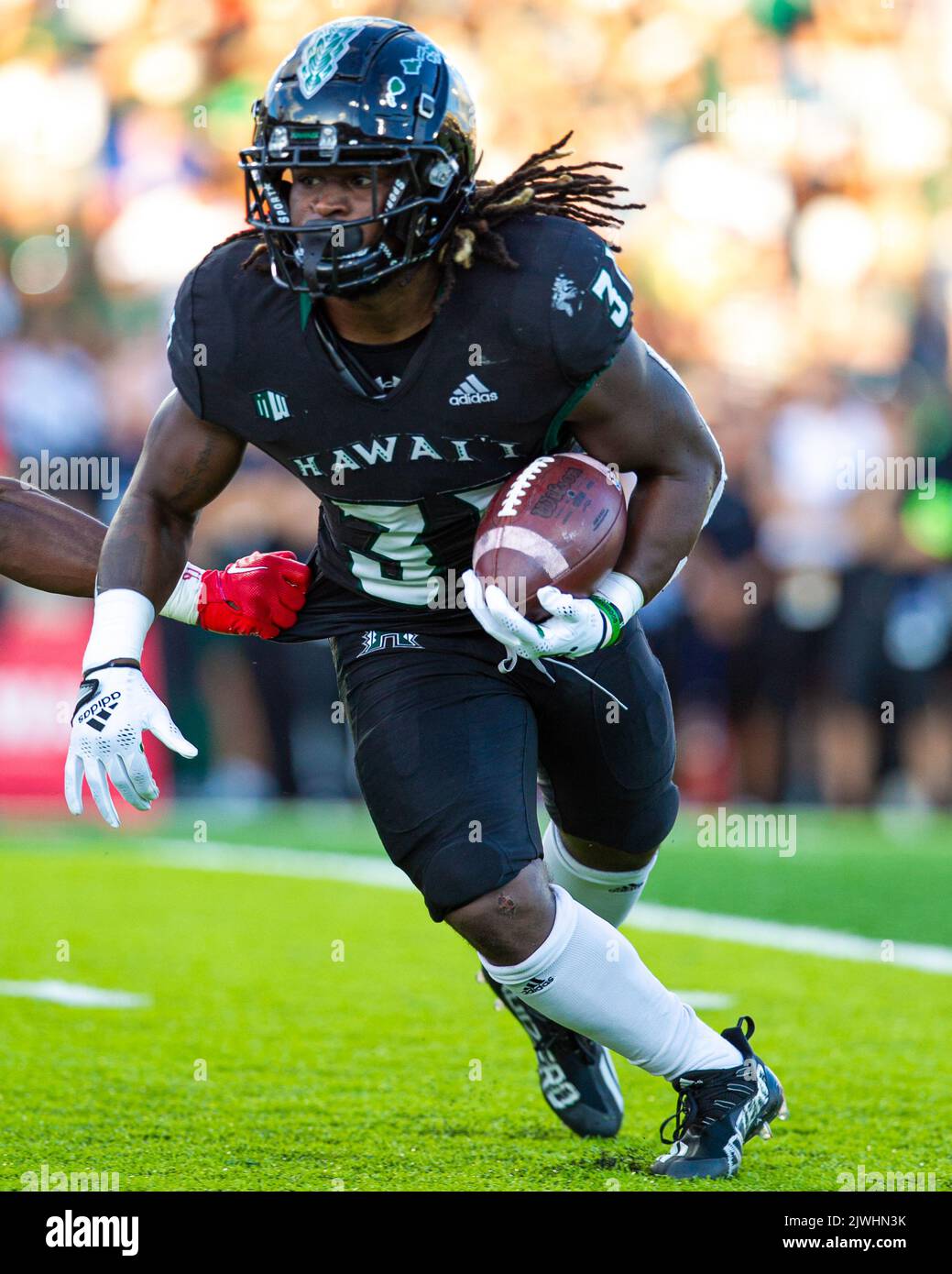 September 3, 2022 - Hawaii Rainbow Warriors running back Dedrick Parson ...