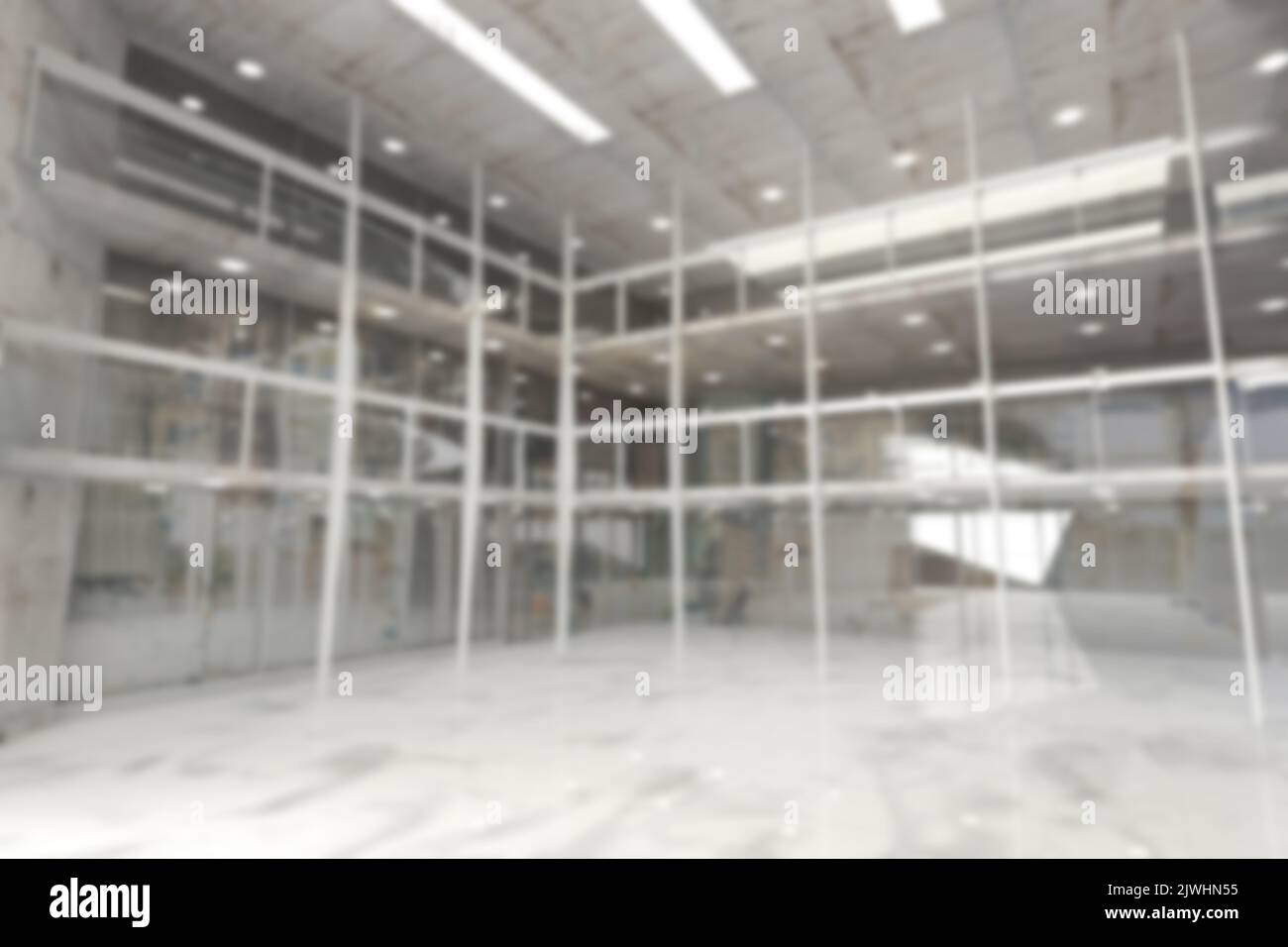 Digital composite image of empty lobby in modern building Stock Photo ...