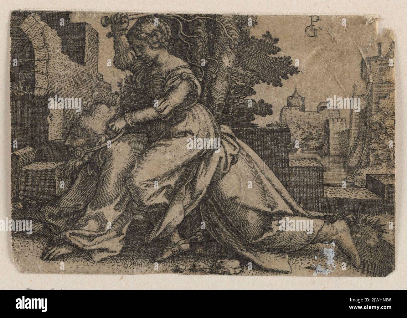 Aristotle and Phyllis. Pencz, Georg (ca 1500-1550), graphic artist ...
