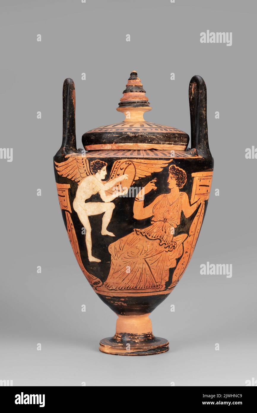 Lebes gamikos z przedstawieniem kobiety ze szkatułką i Erosa z lustrem ...