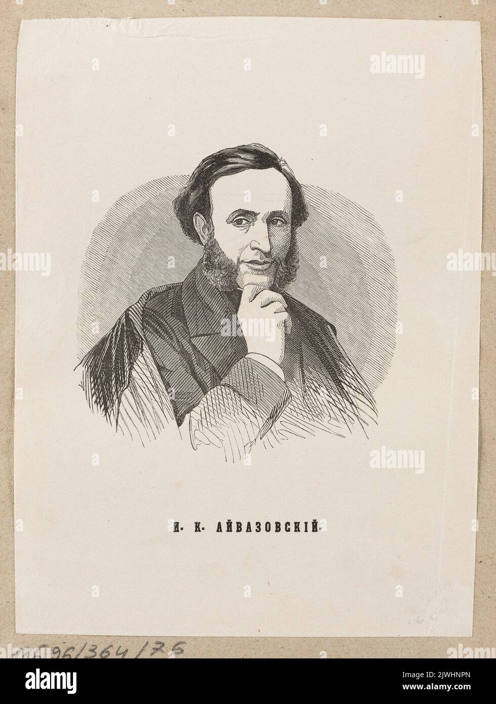 Portrait of Ivan Konstantinovich Aivazovsky. unknown, graphic artist ...