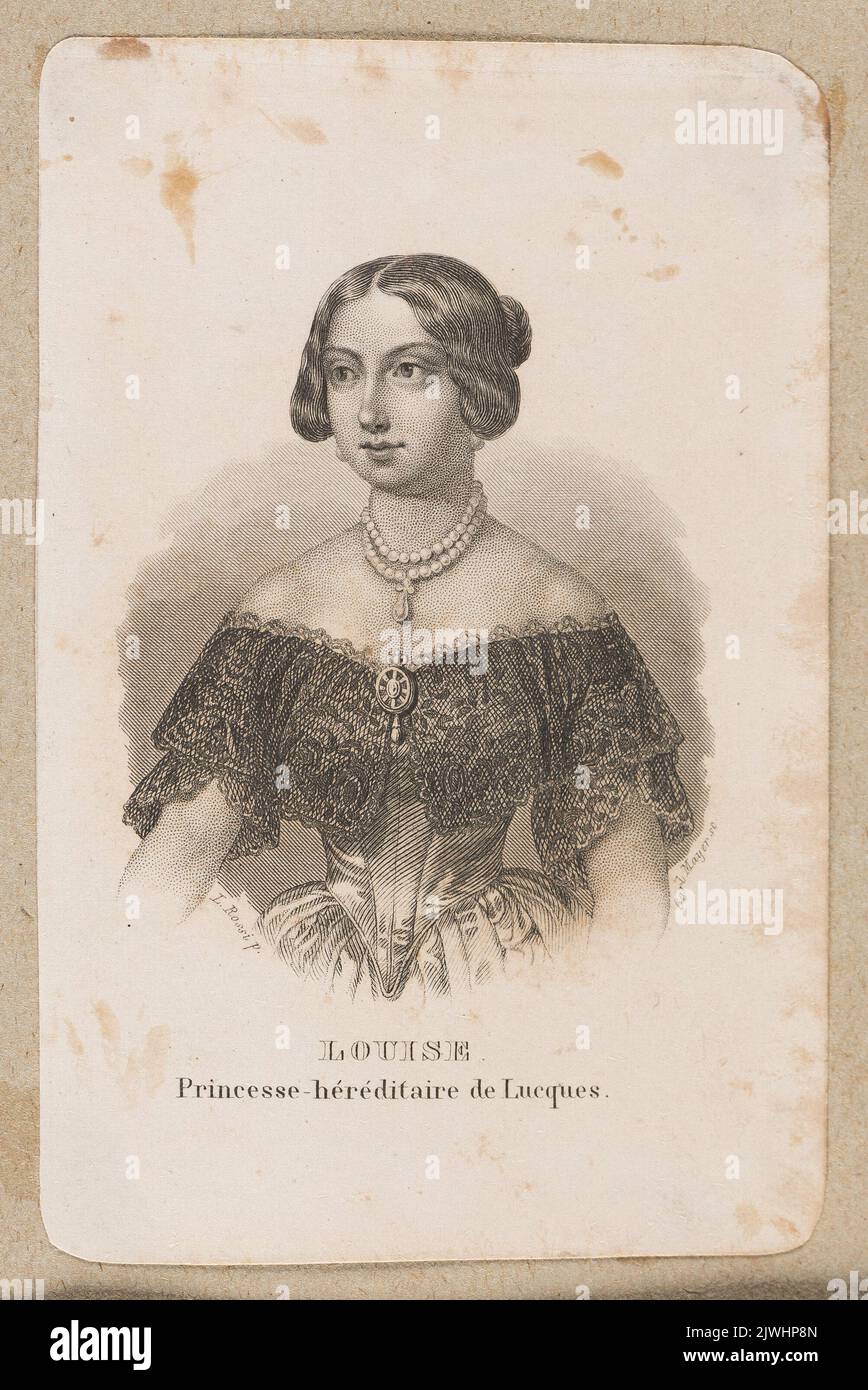 Louise Marie Thérese Burbon (Louise d’Artois) (in: Almanach de Gotha ...