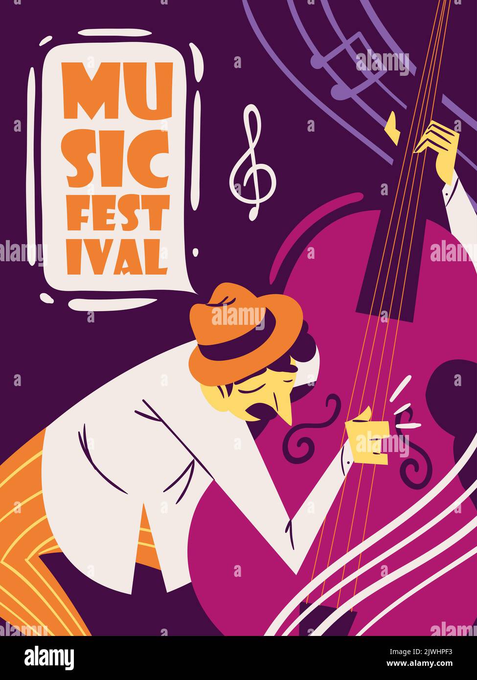 music festival poster, vector Stock Vector Image & Art - Alamy