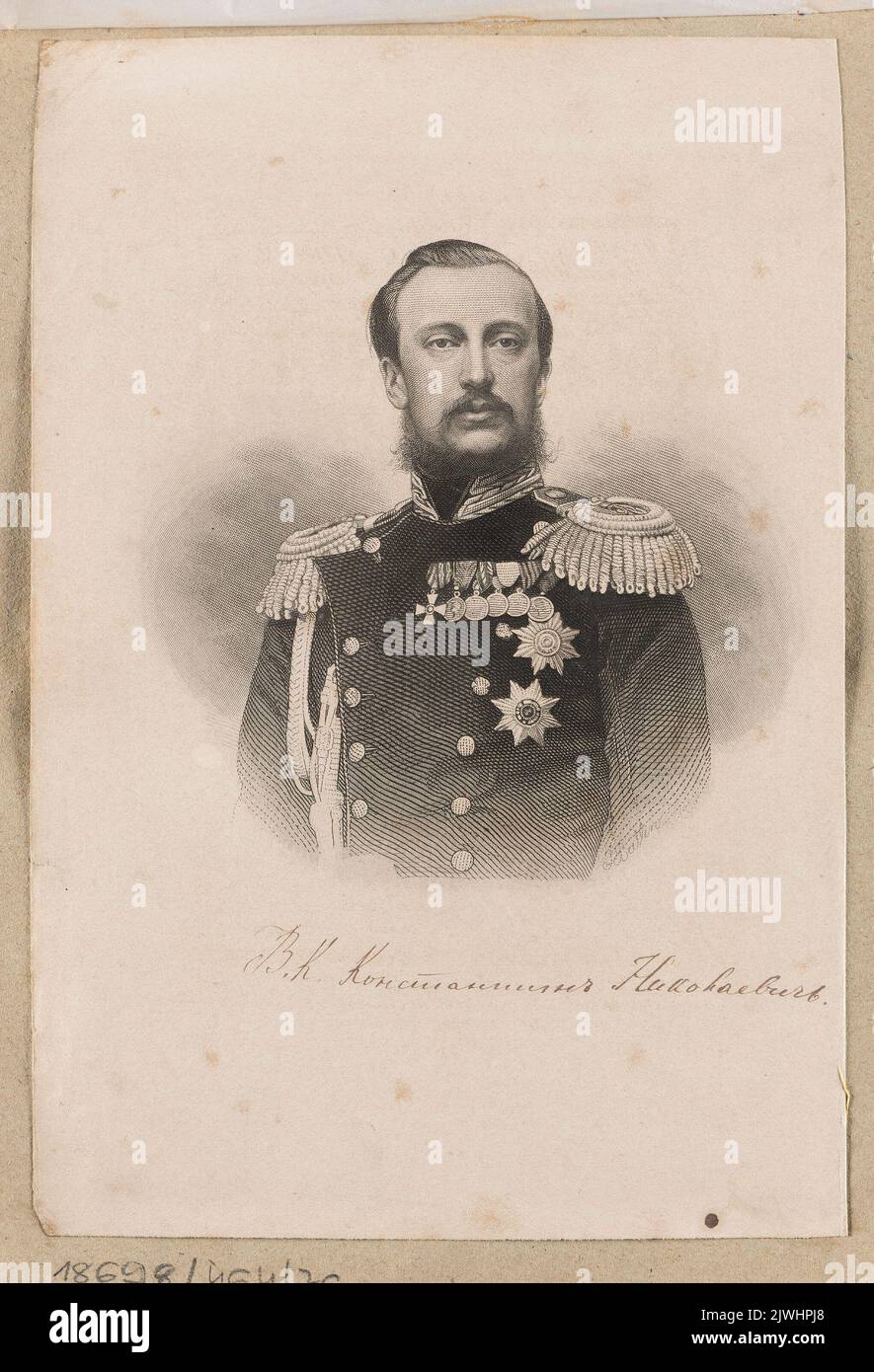 Portrait of Grand Duke Konstantin Nikolayevich Romanov. Ballin, Joel ...