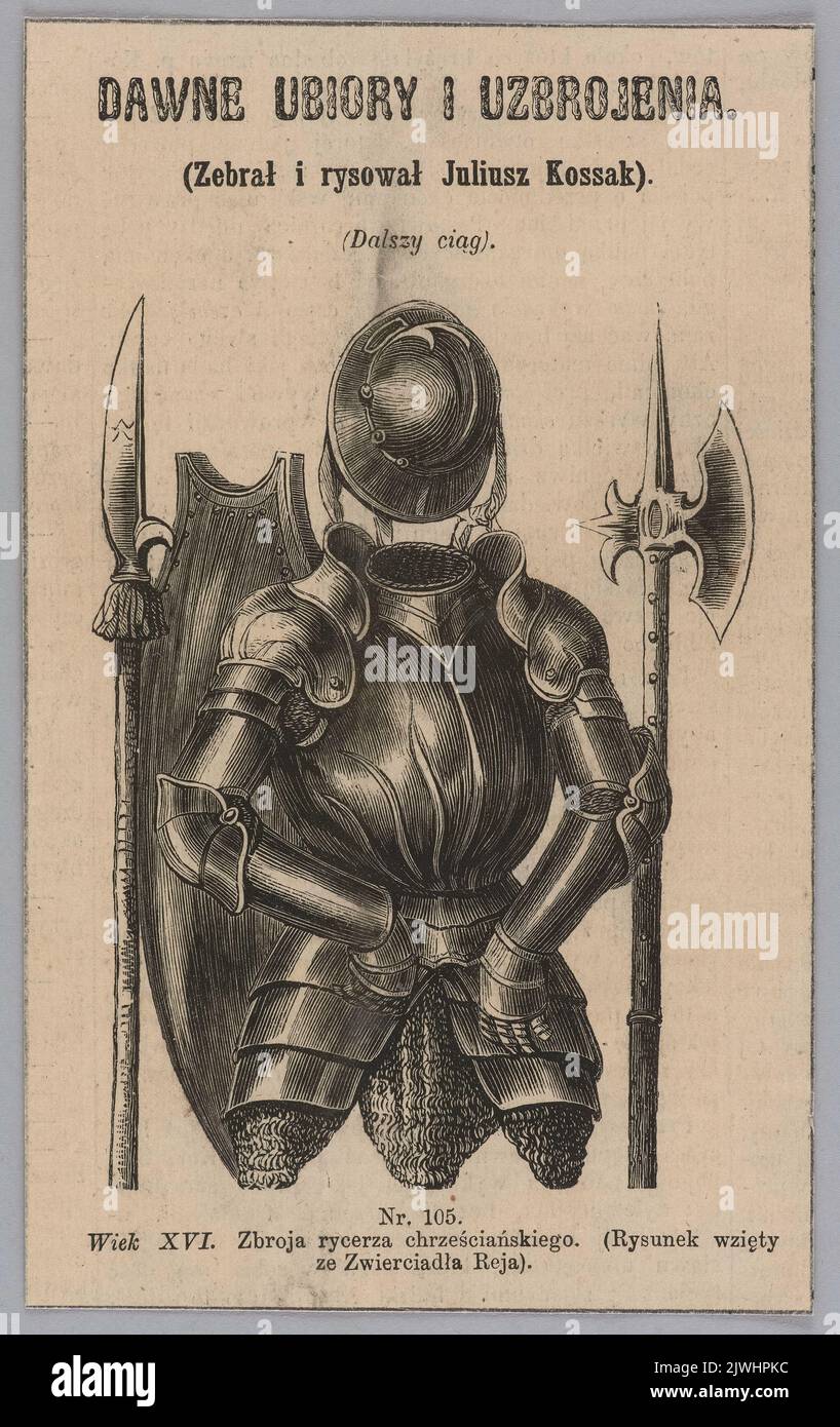 Juliusz Kossak (1824-1899), The 16th century. Christian knight’s armour ...