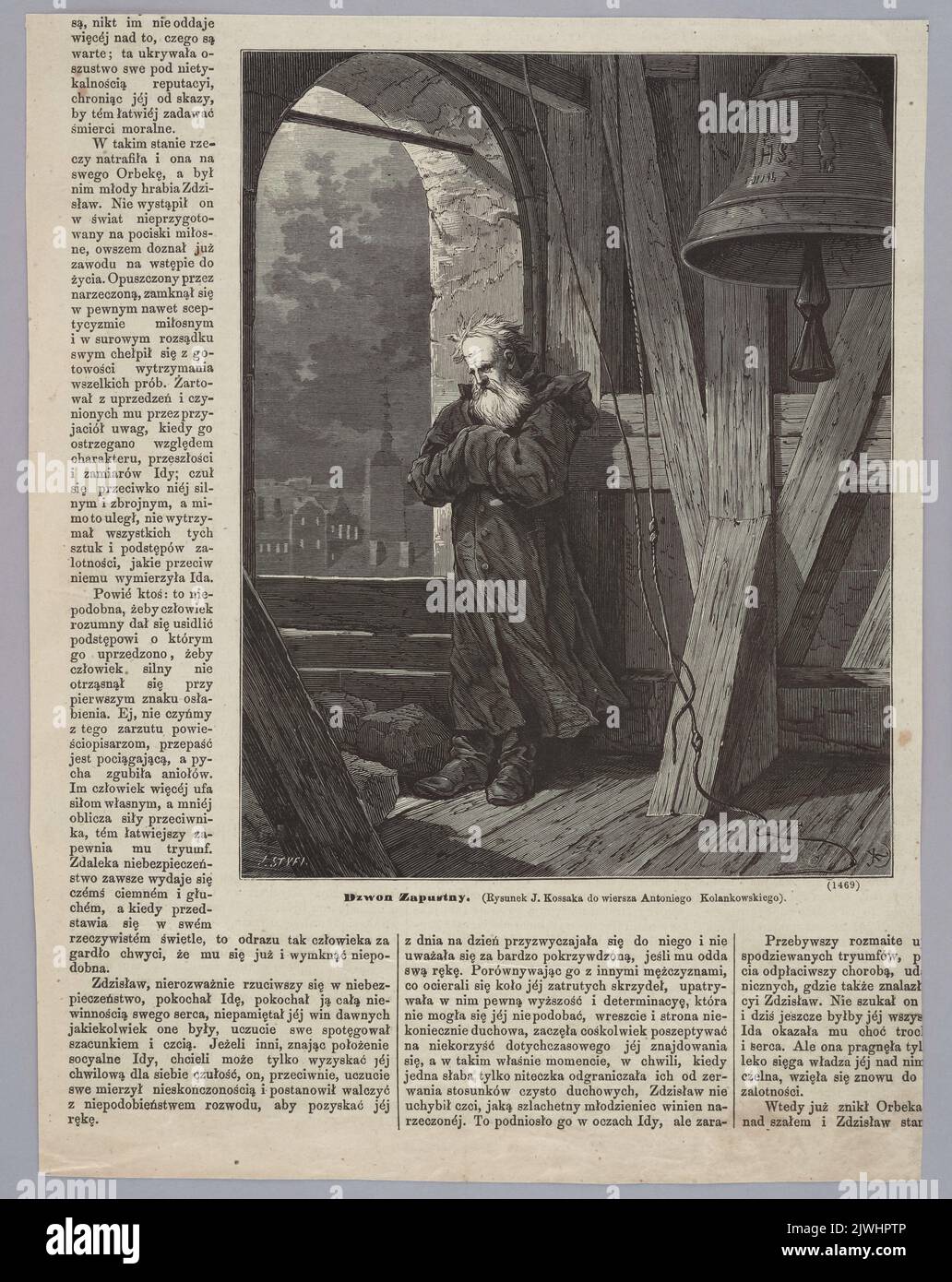 Juliusz Kossak (1824-1899), Carnival bell; excerpt from a magazine ...