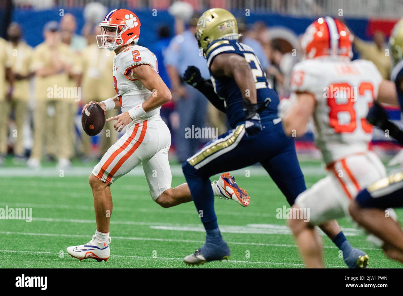 Atlanta, Georgia. September 5, 2022, Clemson Tigers quarterback Cade ...