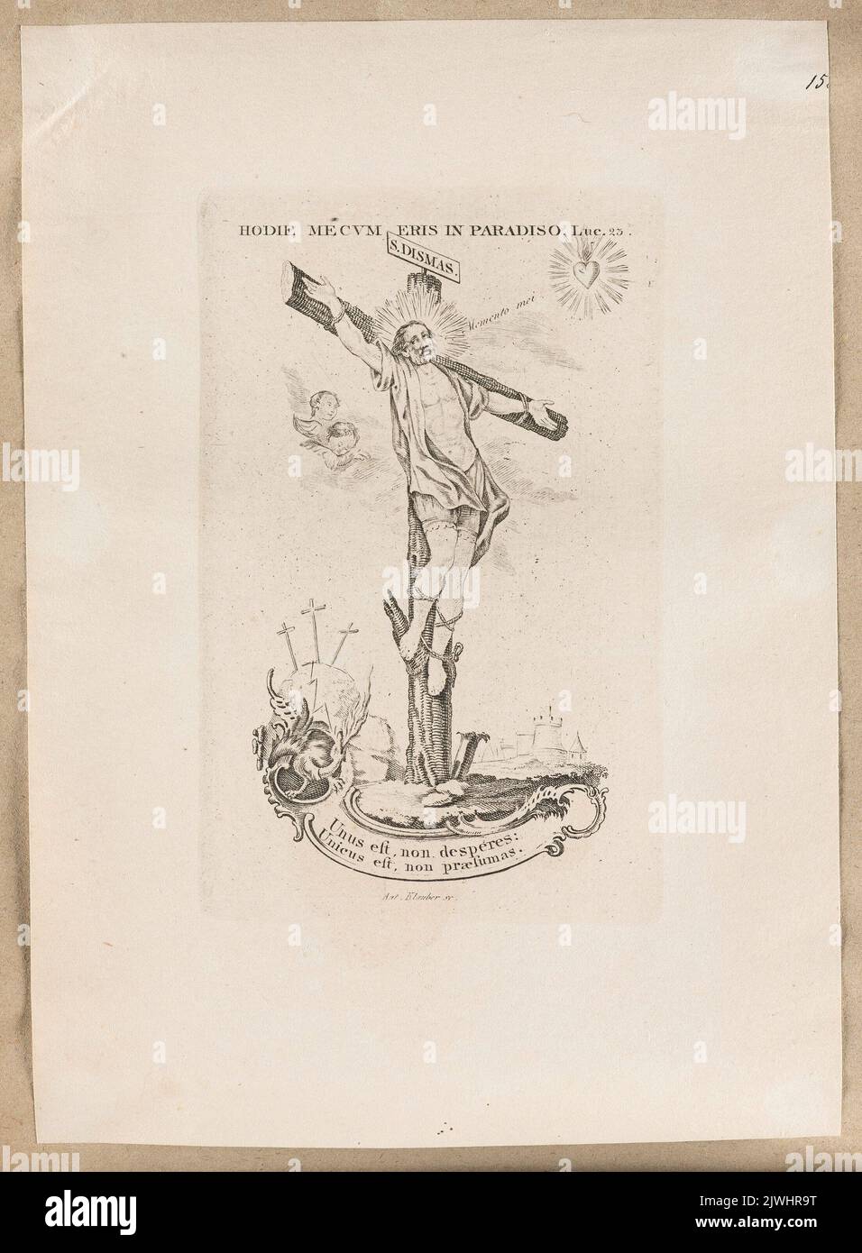 Saint Dismas on the Cross. Tyszkiewicz, Konstanty (1806-1868), merchant ...