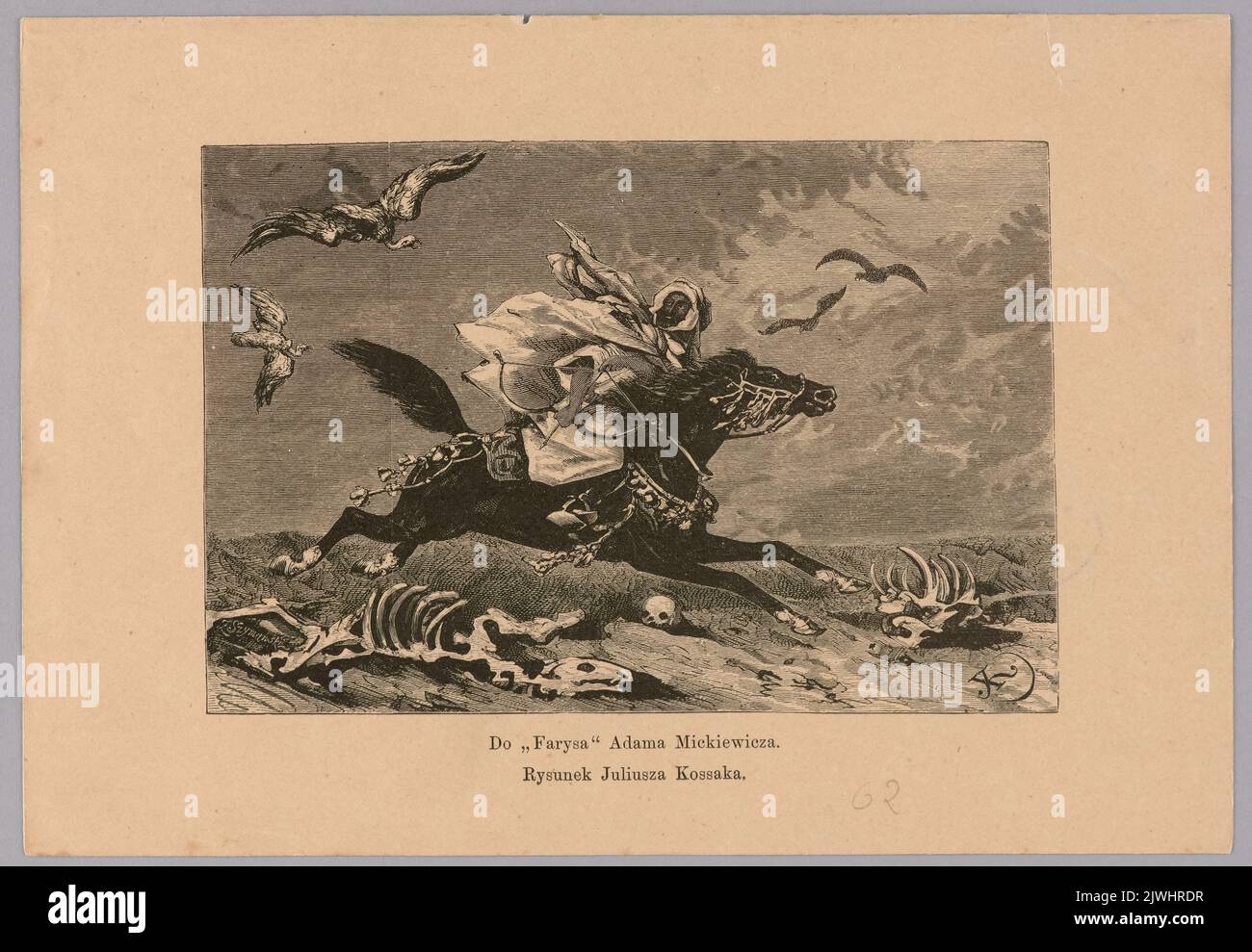 Juliusz Kossak (1824-1899), Illustration for 'Farys' by A. Mickiewicz ...