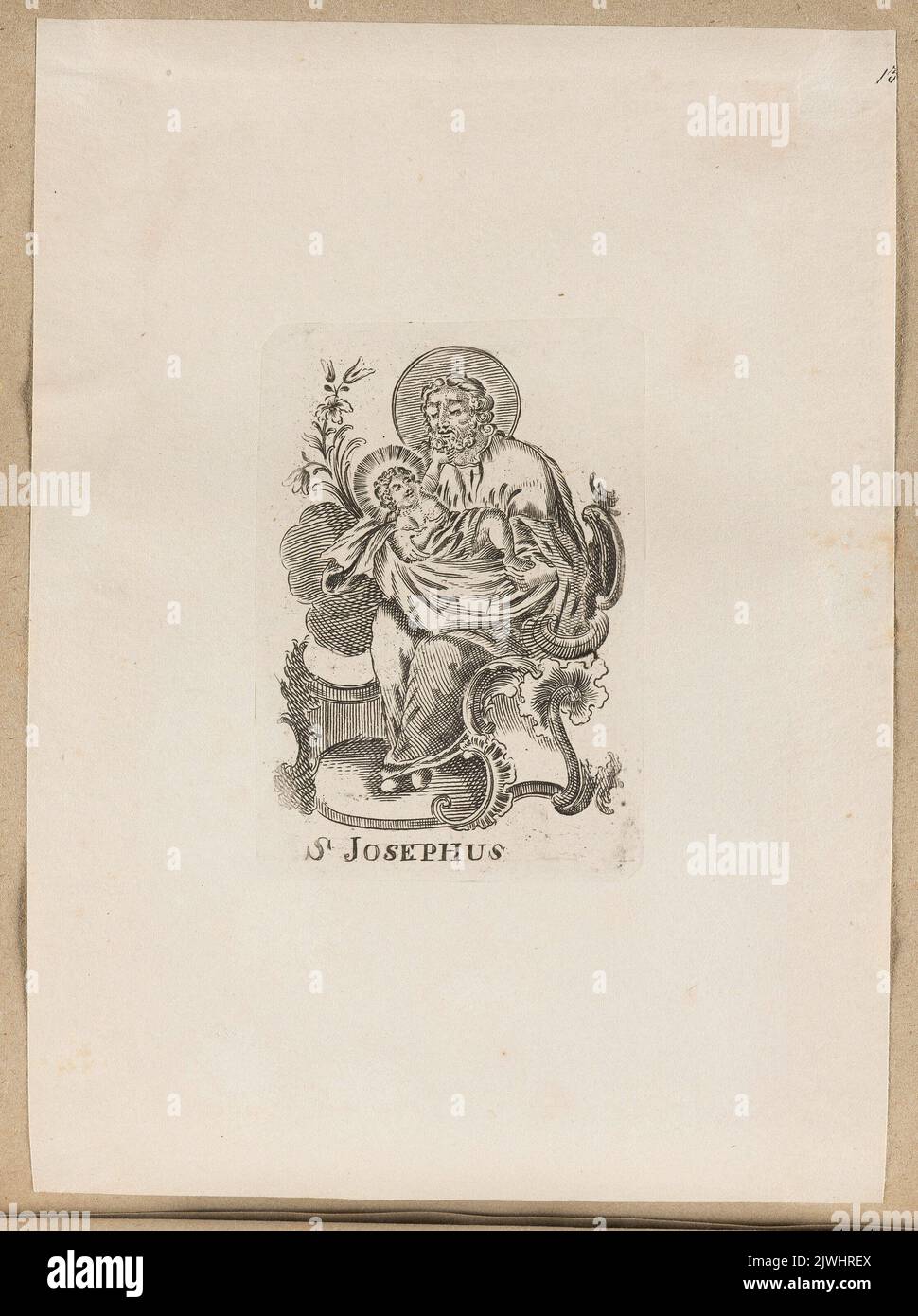 Saint Joseph and Child. Tyszkiewicz, Konstanty (1806-1868), merchant ...