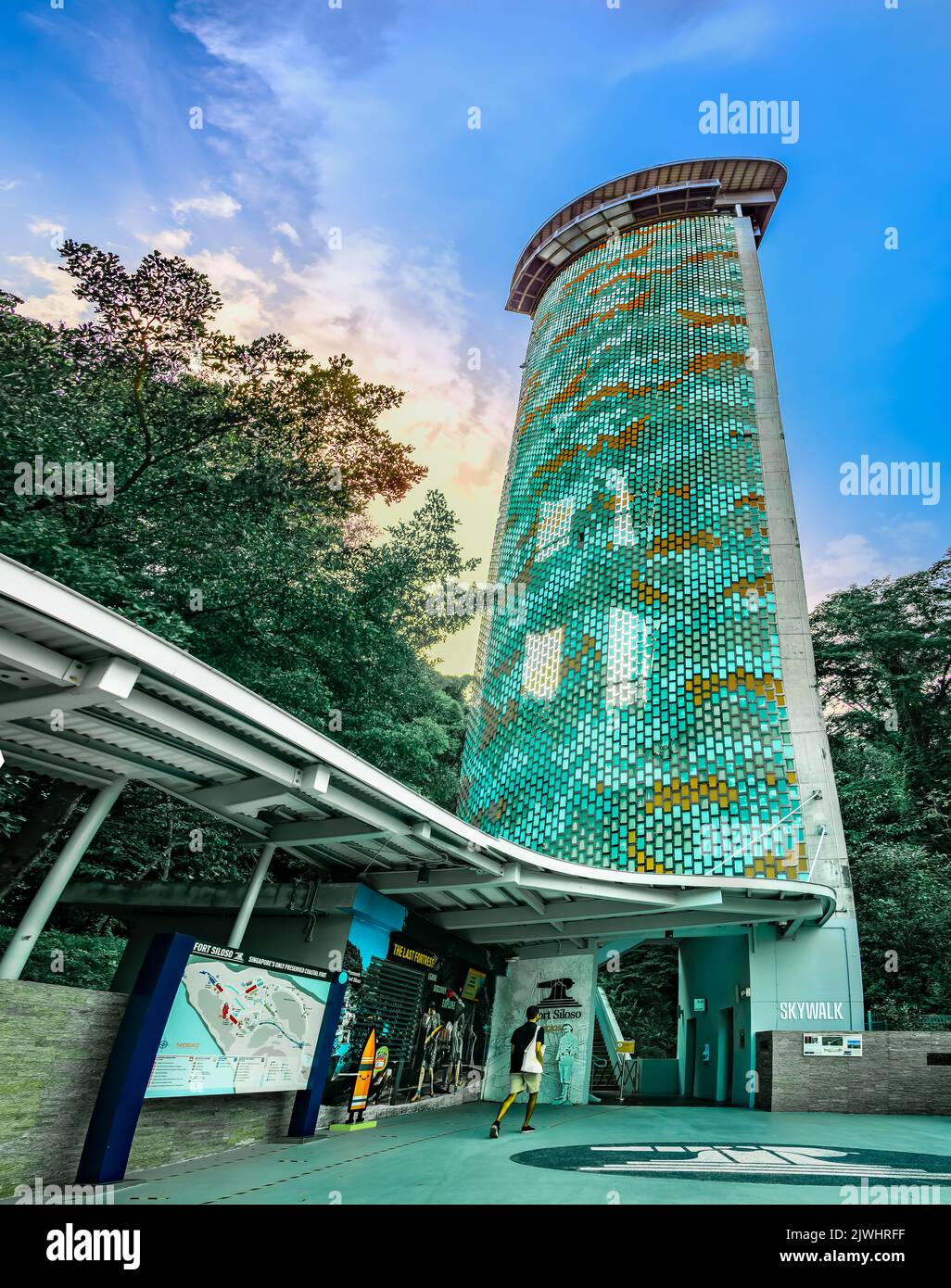 Fort Siloso Skywalk, towering 11-storeys high, the Skywalk trail ...