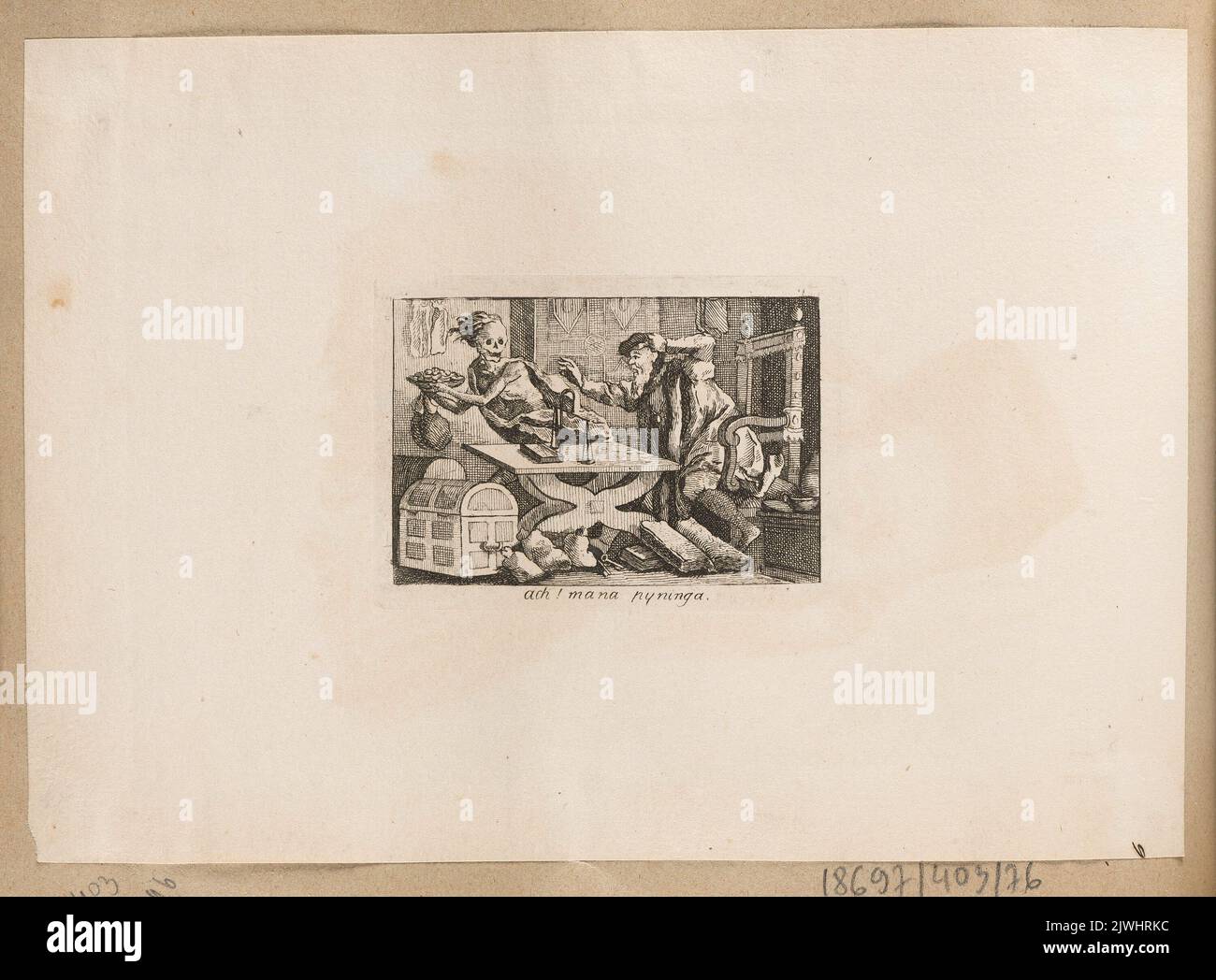 Scrooge and Death. Tyszkiewicz, Konstanty (1806-1868), merchant ...