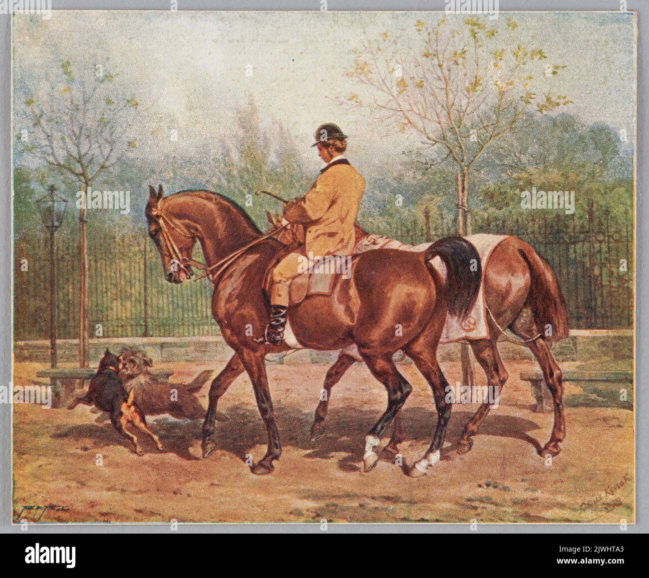 Juliusz Kossak, A ride. Husnik & Häusler (Praga ; zakład reprograficzny ; 1888-1936 ...