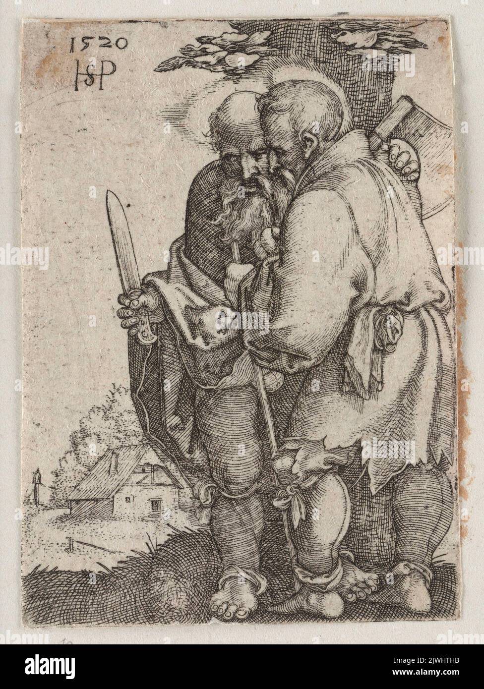 St. Bartholomew and St. Mathew, from the cycle: Christ and the Twelve ...