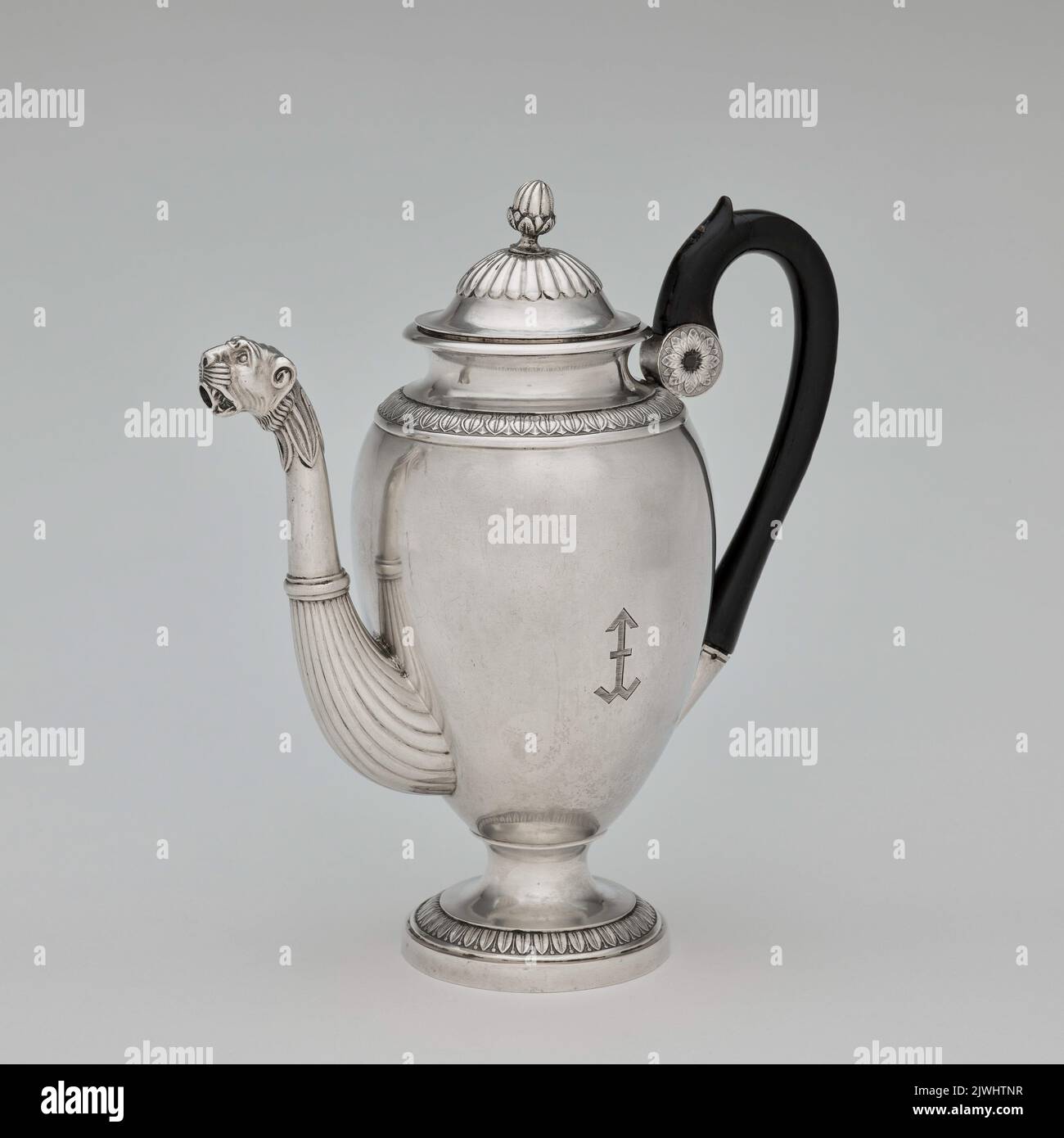 Coffee jug. Lilpop, Karol Jerzy (fl. 1820-1833), goldsmith Stock Photo ...