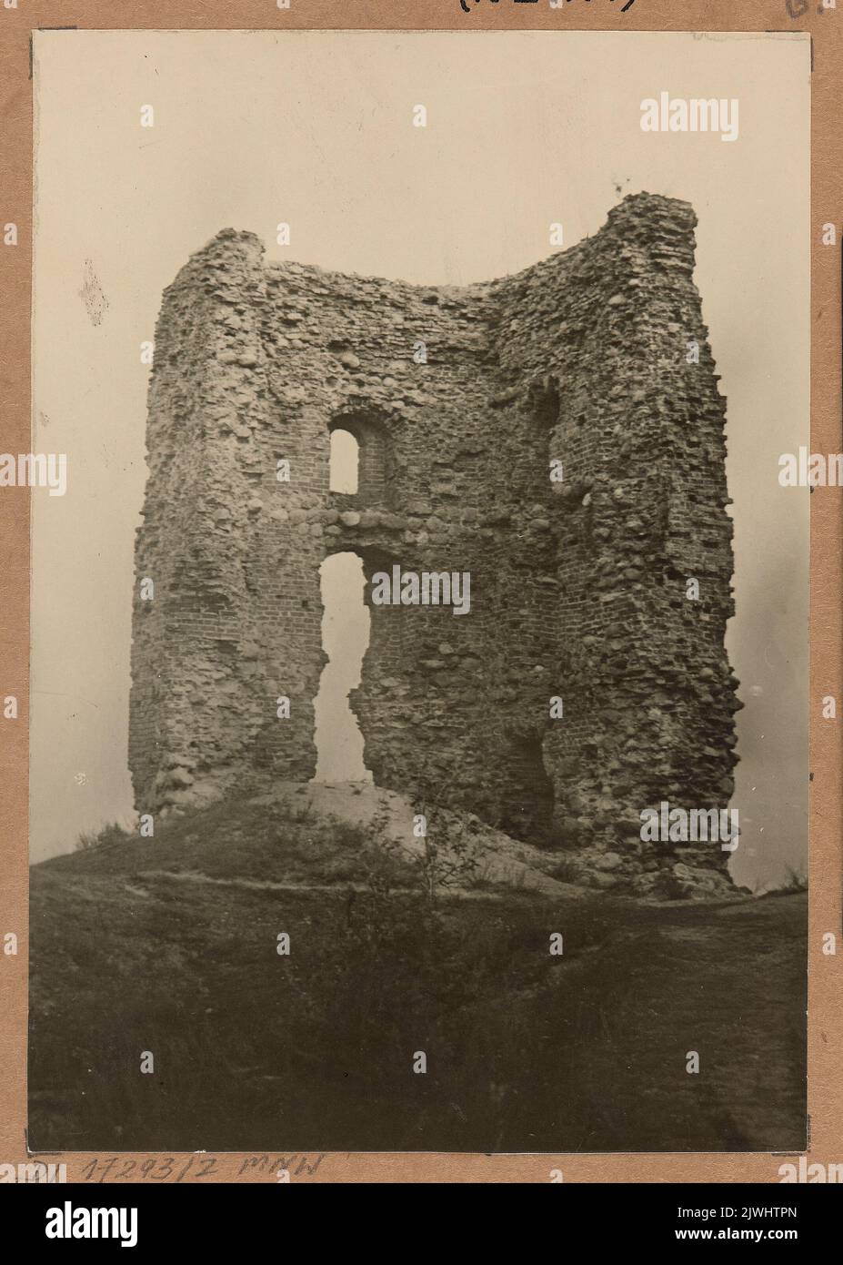 Nowogródek (curr. Navahrudak, Belarus). Castle ruins – view of one of ...