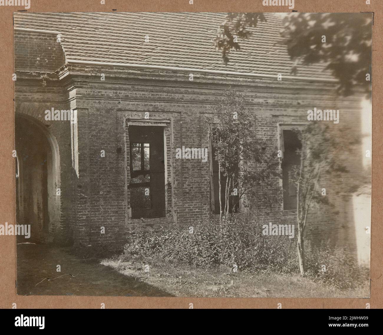 Ołyka (curr. Olyka, Ukraine). Radziwiłł family castle - fragment of ...