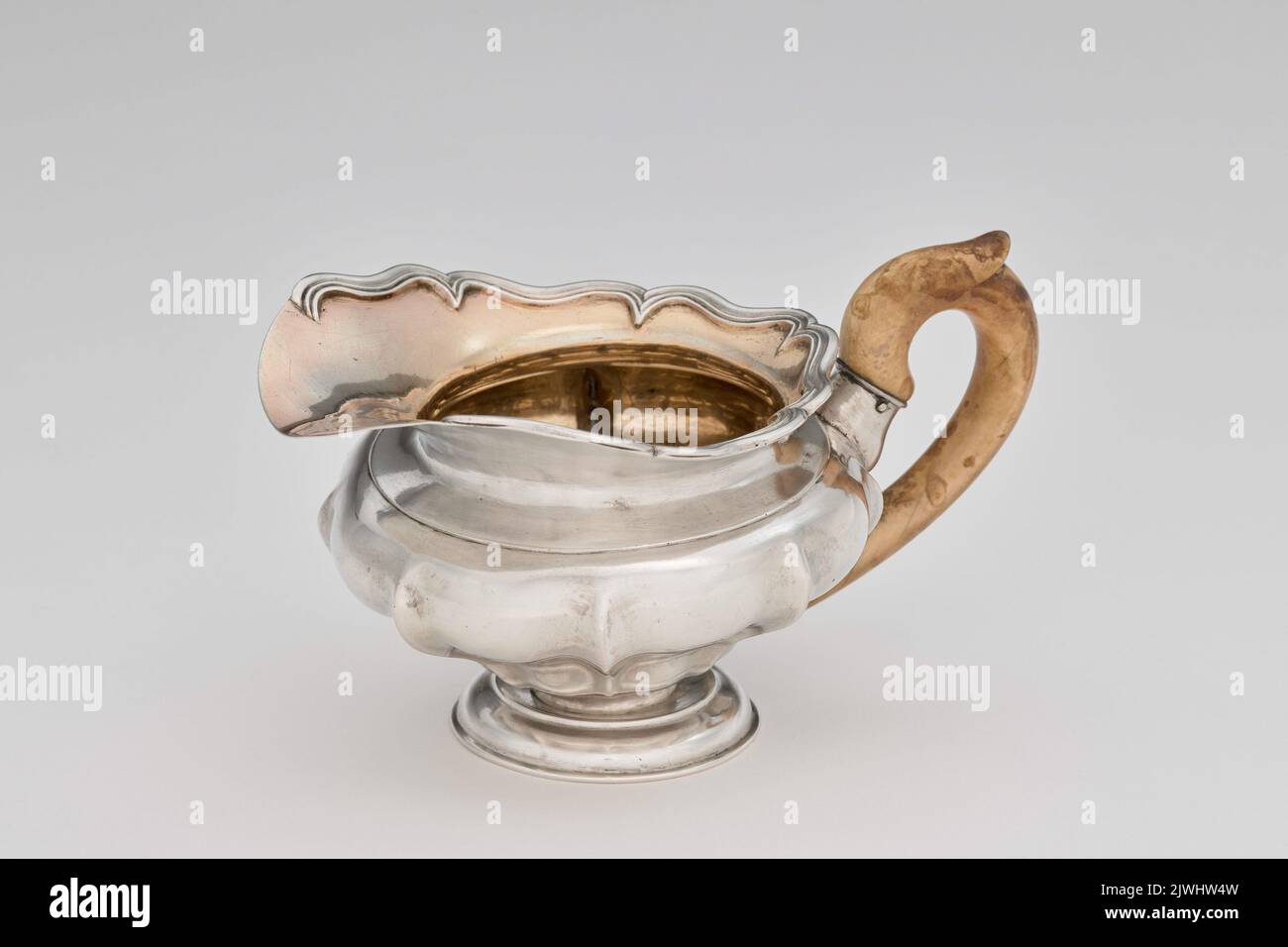 Milk jug with a bone handle. Malcz, Karol (1797-1867), goldsmith Stock ...