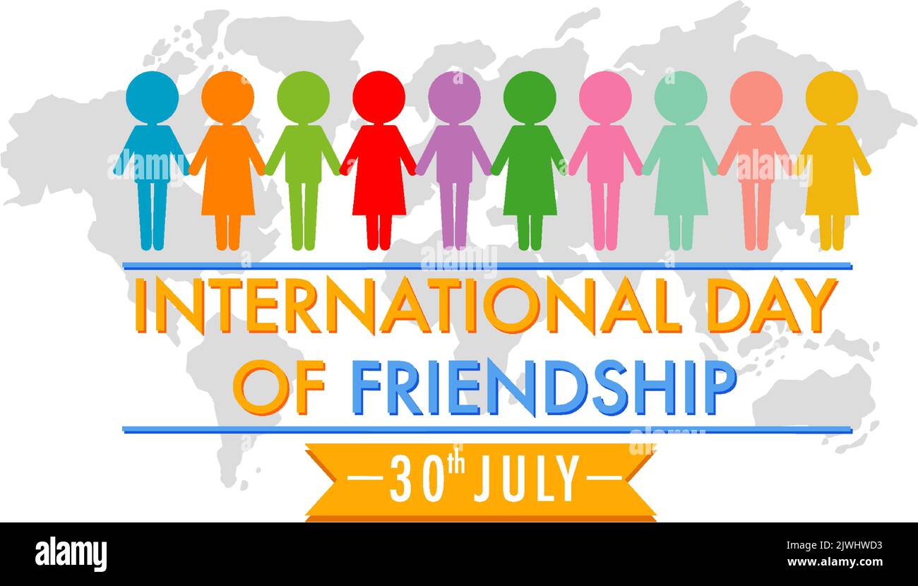 International Friendship Day banner design illustration Stock Vector ...