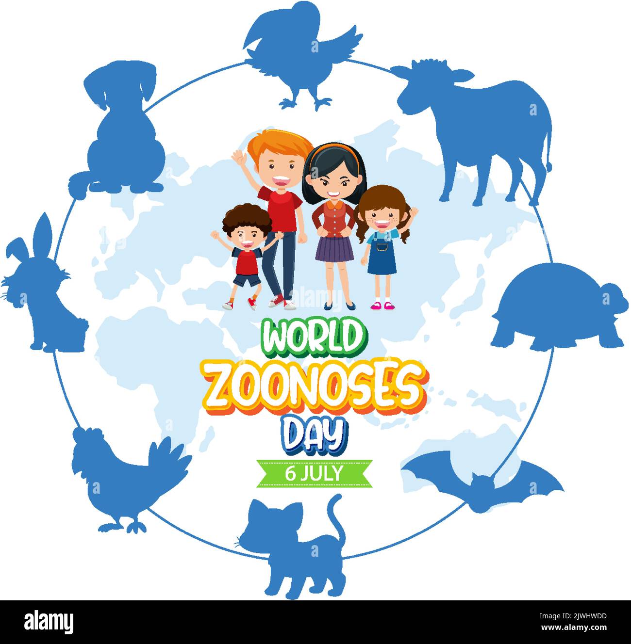 World zoonoses day banner design illustration Stock Vector Image & Art ...