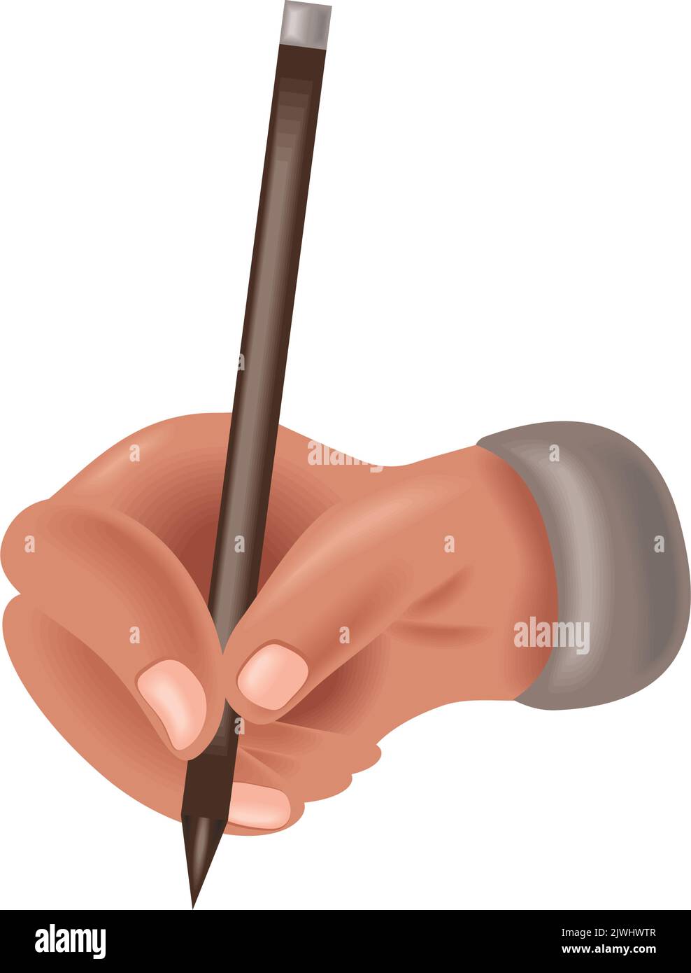 hand holding a pencil Stock Vector Image & Art - Alamy