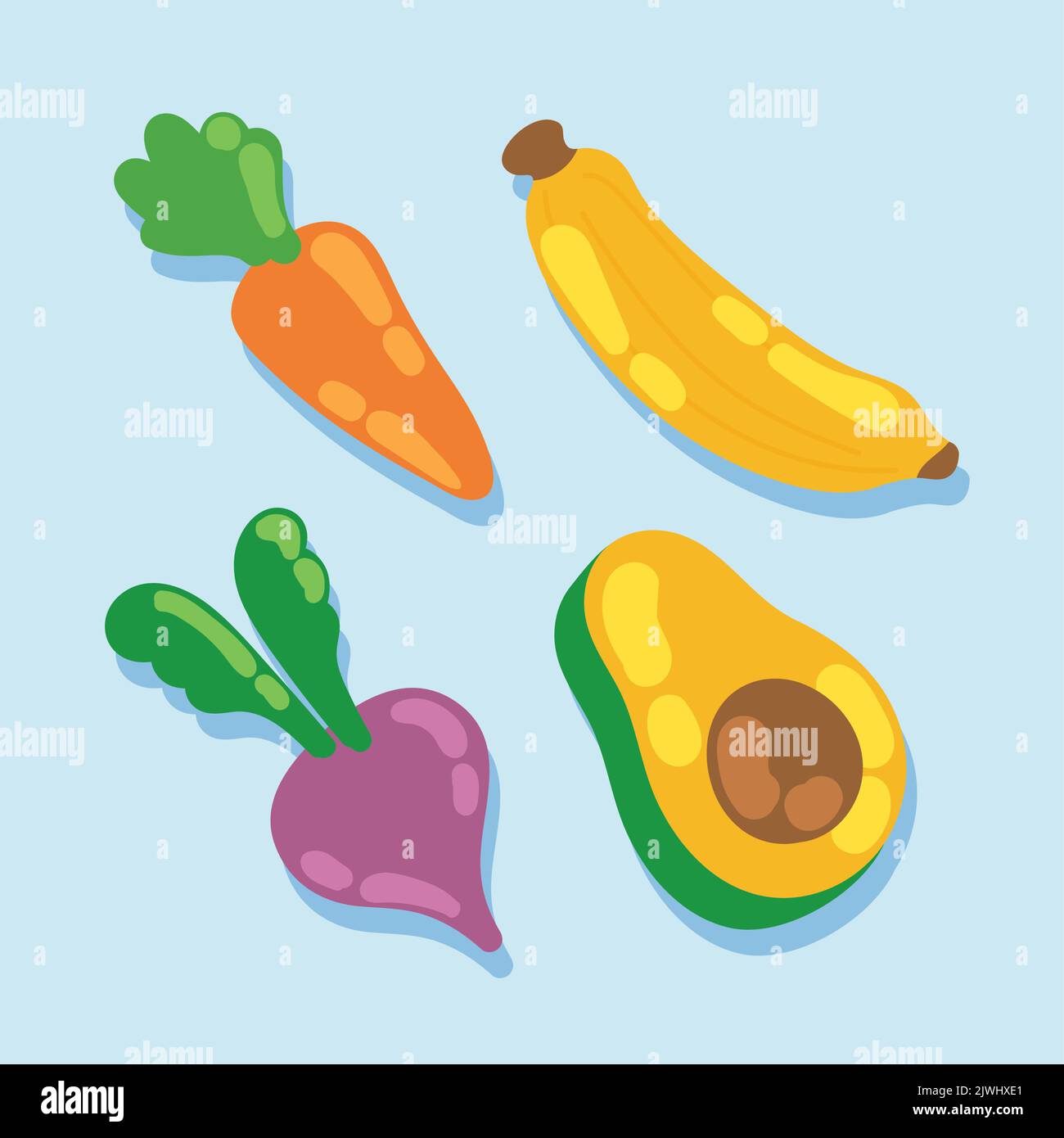 food healthy icon collection Stock Vector Image & Art - Alamy