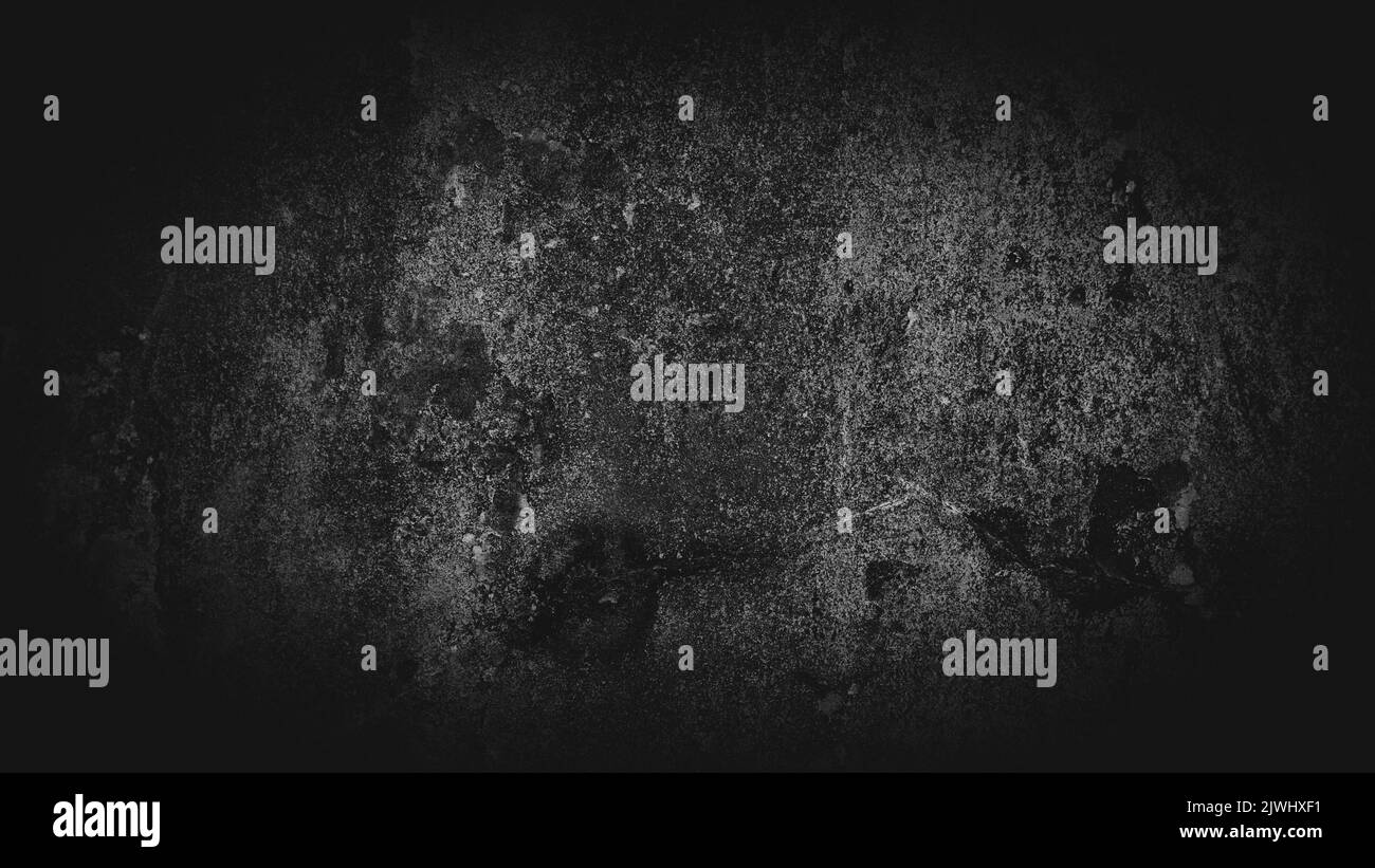 A black background of textured wall with a copy space - great for ...