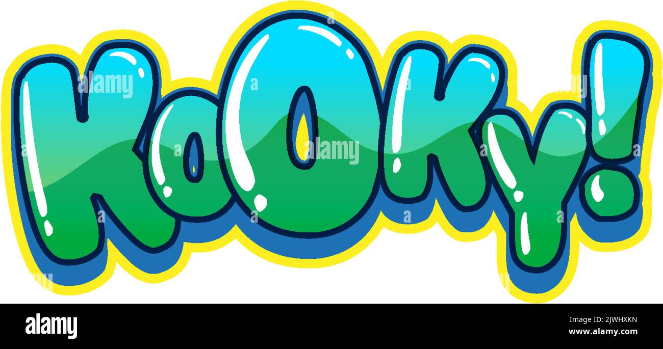 Kooky isolated word text illustration Stock Vector Image & Art - Alamy